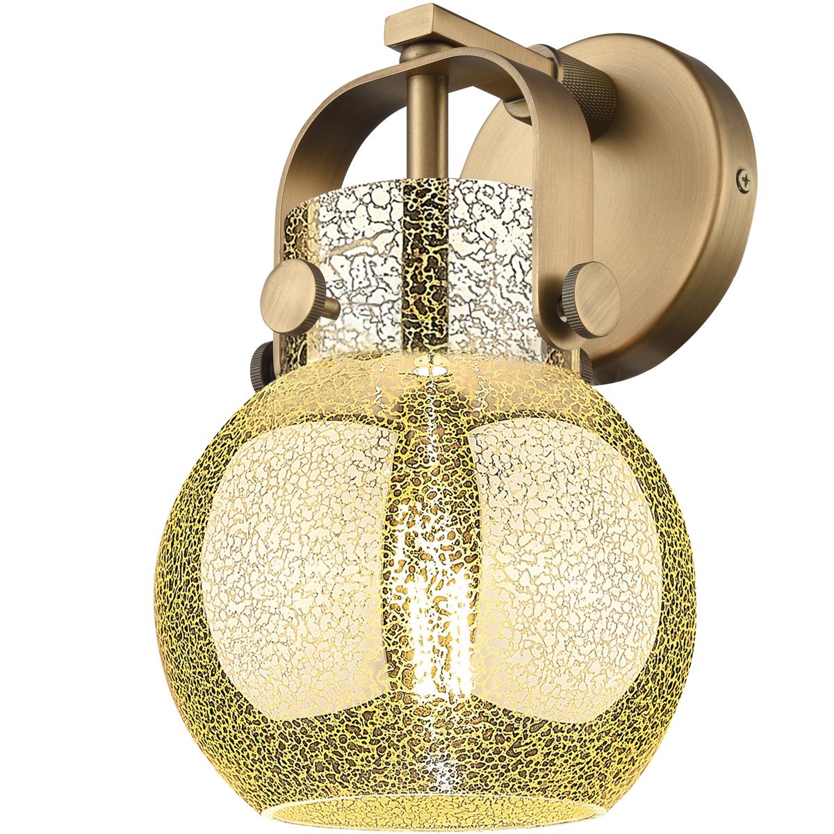 Innovations Lighting 423-1W-BB-G410-6ME Pilaster II Sphere Wall Sconce ...