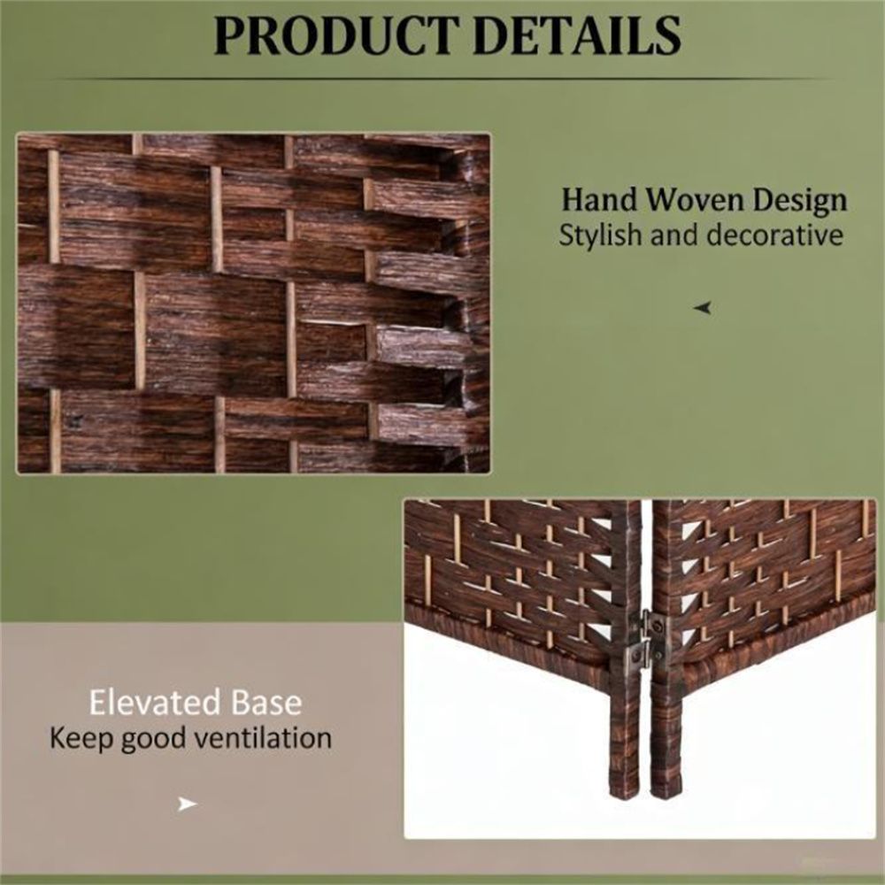 JUSHUA Room divider folding privacy screen bedroom partition wall ...
