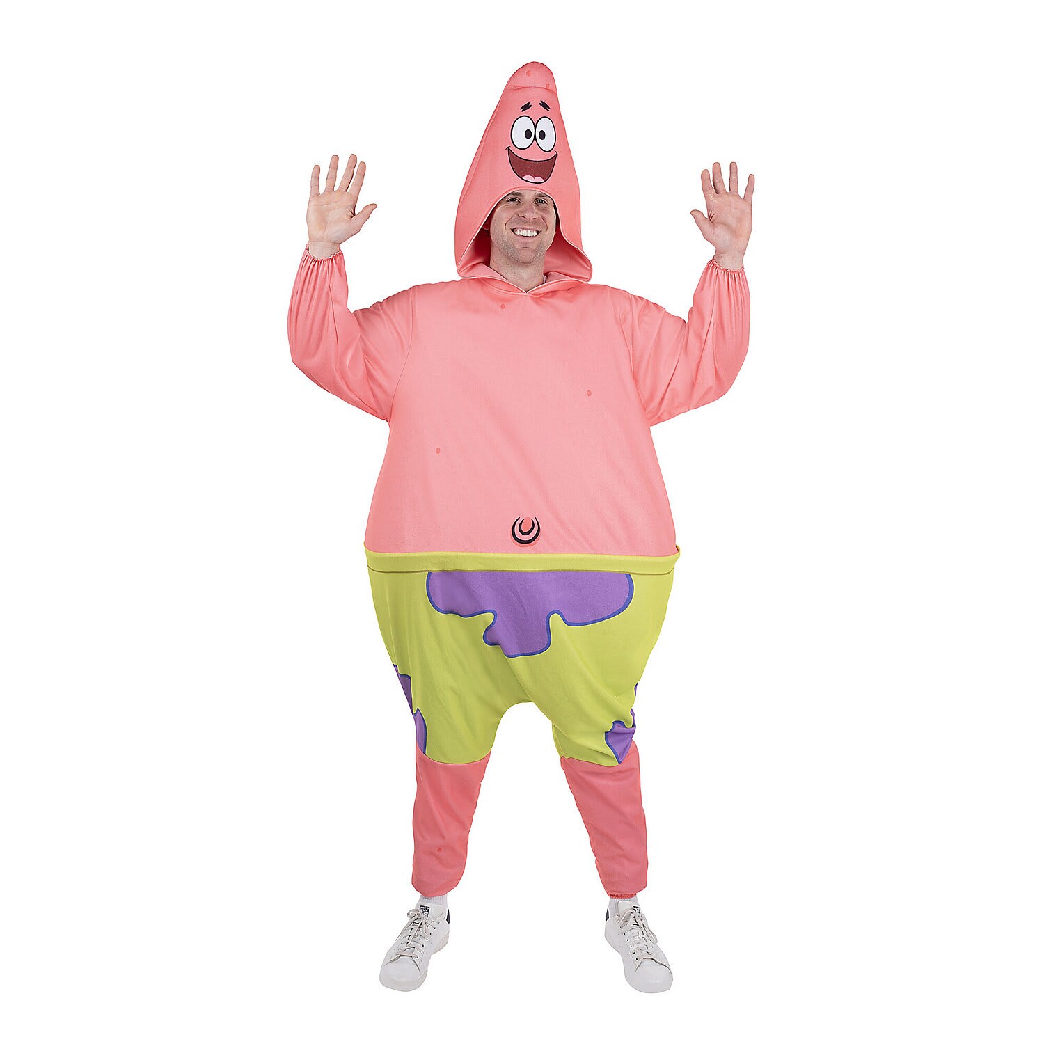 Jazwares SpongeBob Men's Patrick Halloween Costume Jumpsuit - Pink One ...
