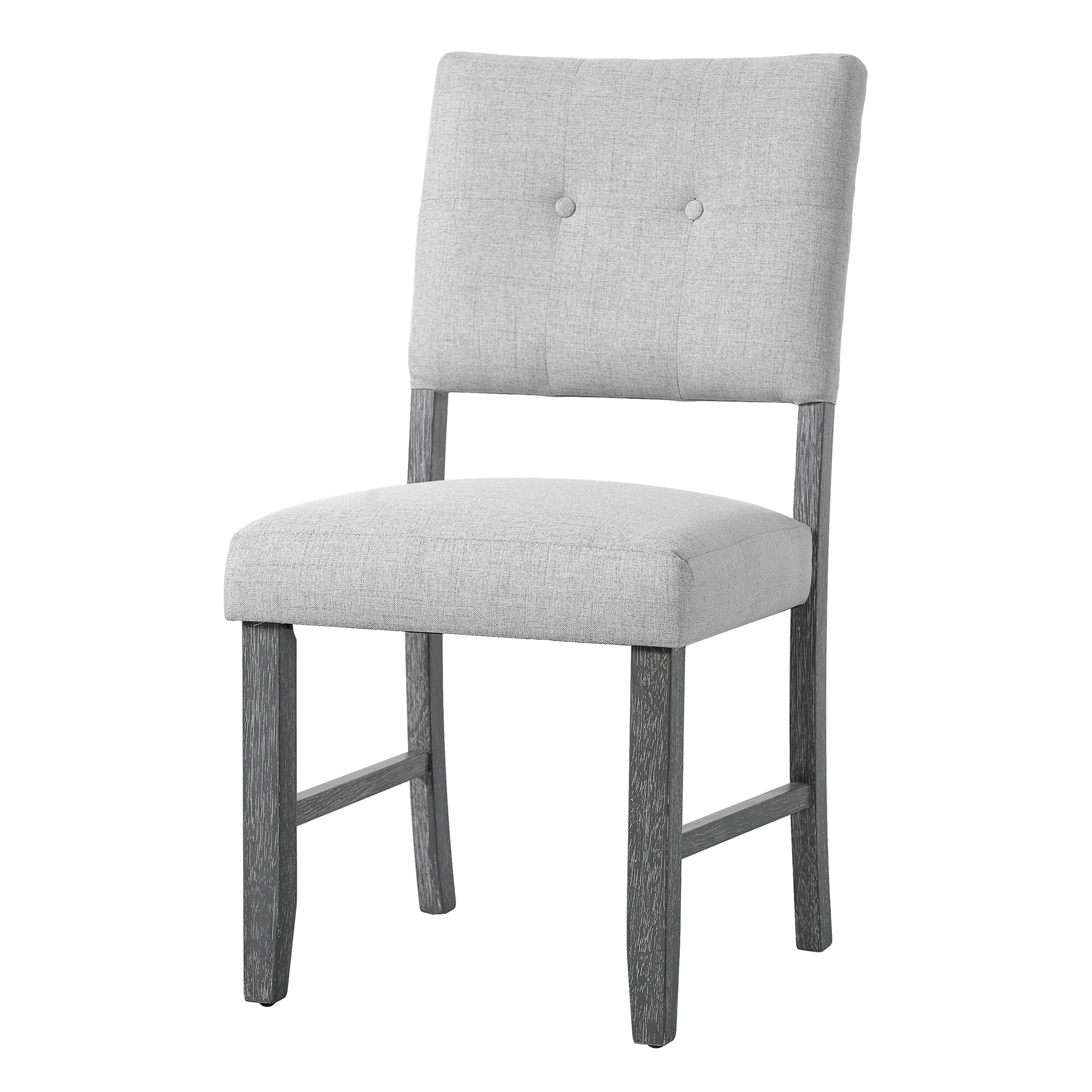 LOVMOR Wooden Dining Chairs Set of 4 Modern Fabric Upholstered Kitchen ...