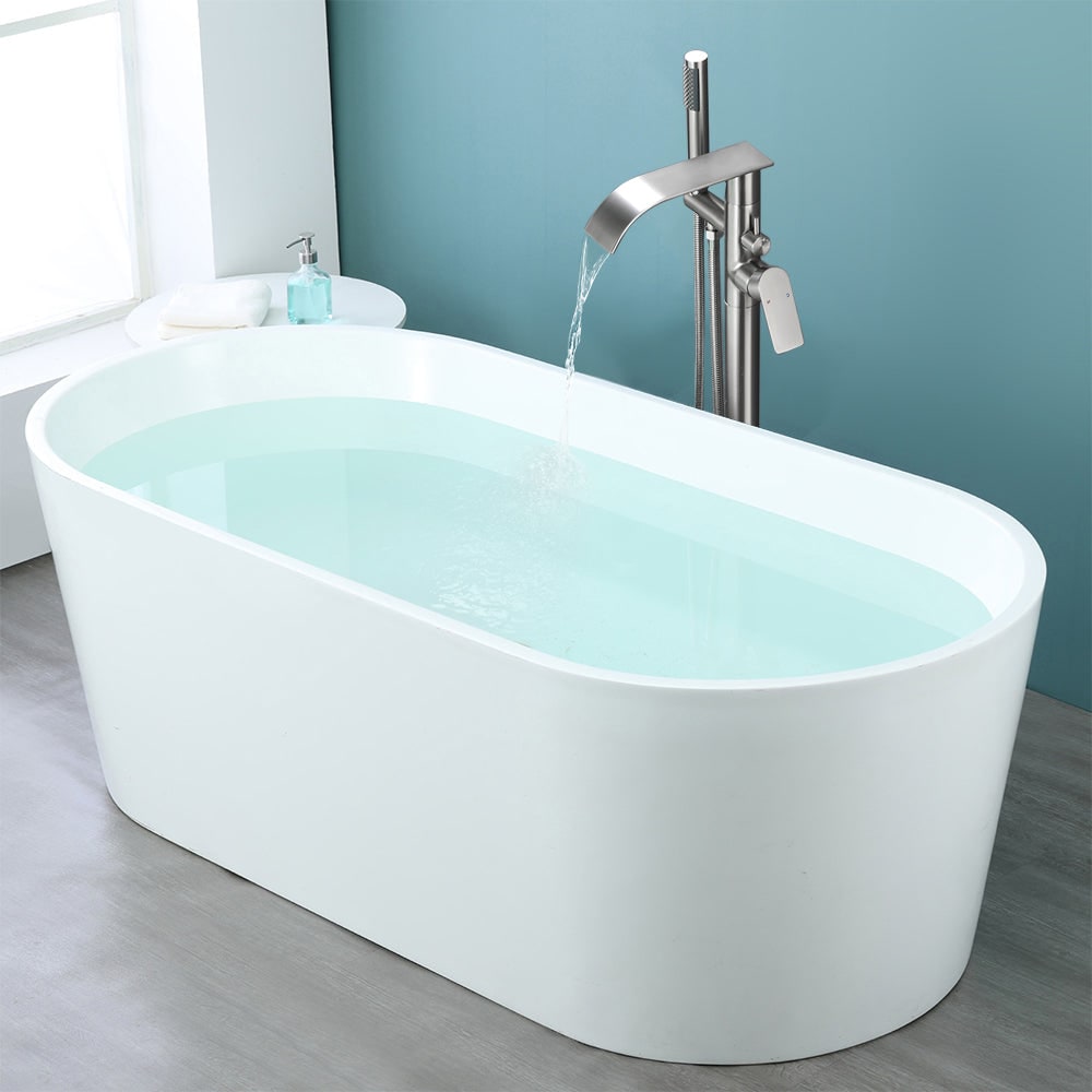 Boyel Living Brushed Bathtub Faucet Dual Function 360 Degrees Rotatable ...
