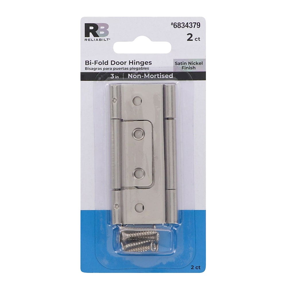 RELIABILT 3-in Chrome Non-Mortise Bi-Fold Door Hinge 2 -Pack in the ...