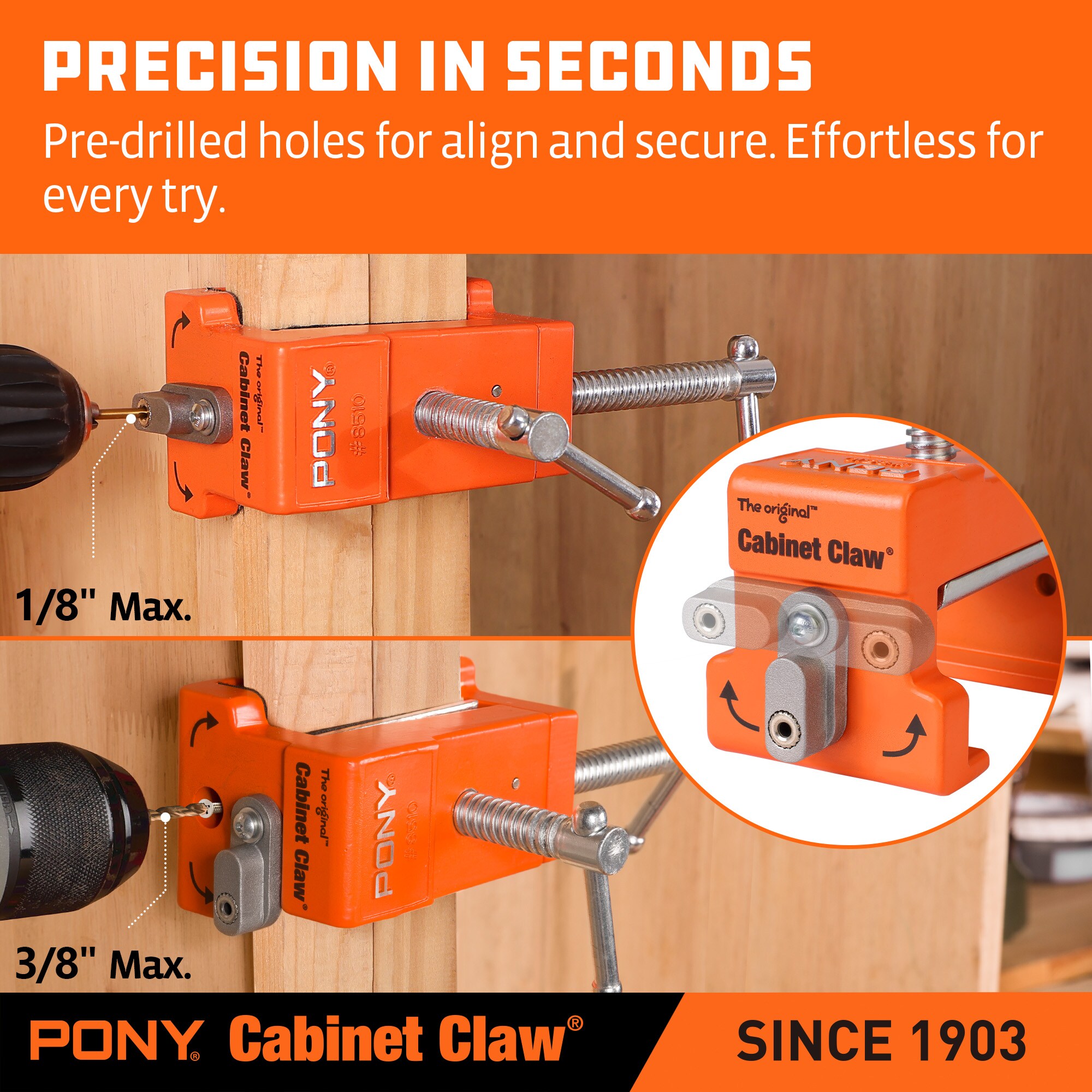 Pony 4 -Pack 4-in Cabinet Claw Claw in the Clamps department at Lowes.com