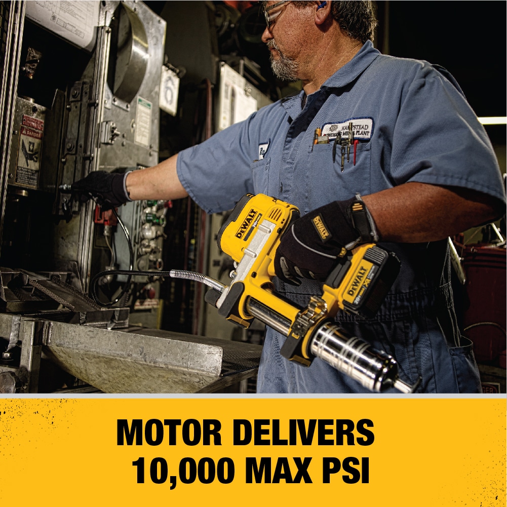 DEWALT 20 volt Max Grease Gun Battery Included DCGG571M1 at Lowes