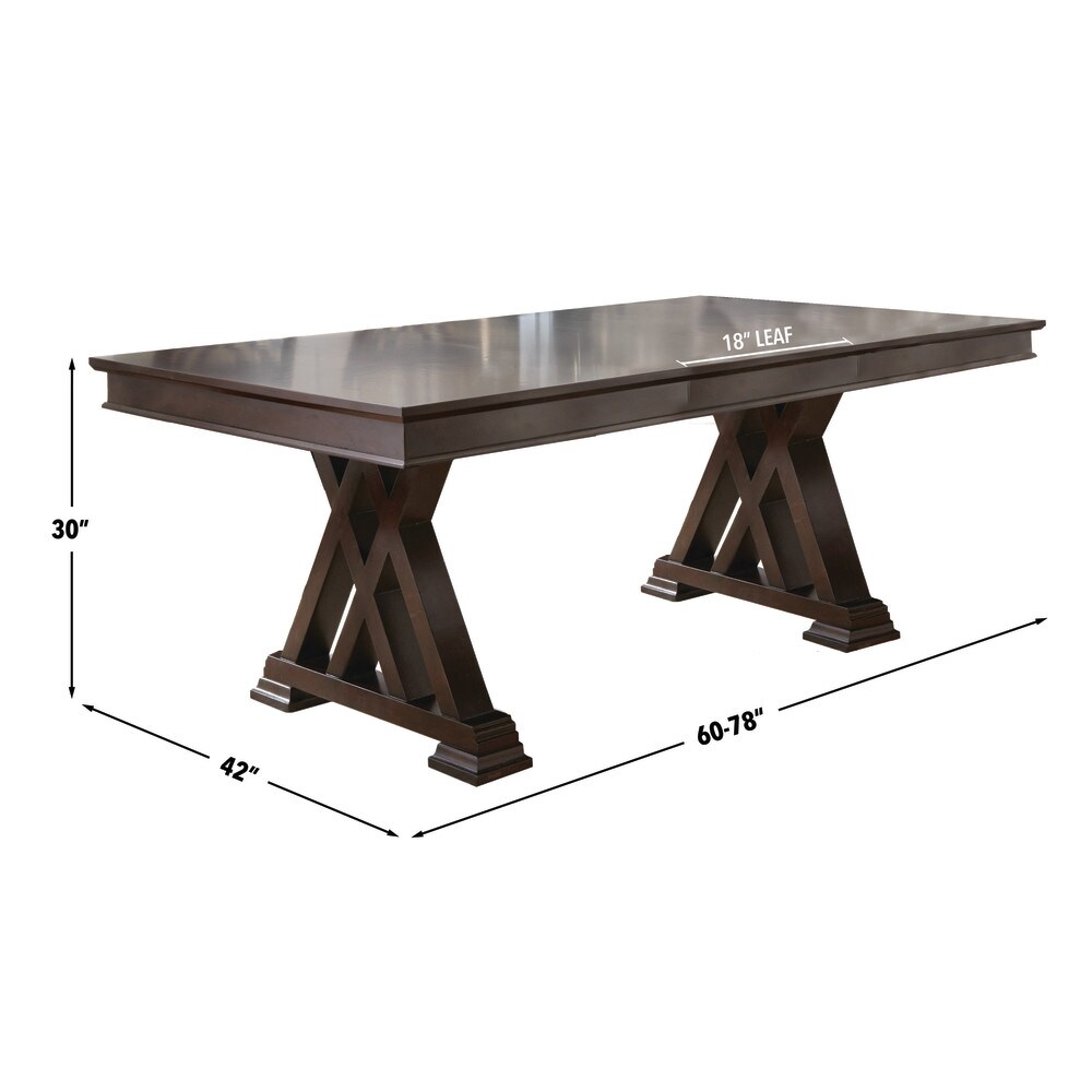 Steve Silver Espresso Cherry Transitional Dining Room Set with ...