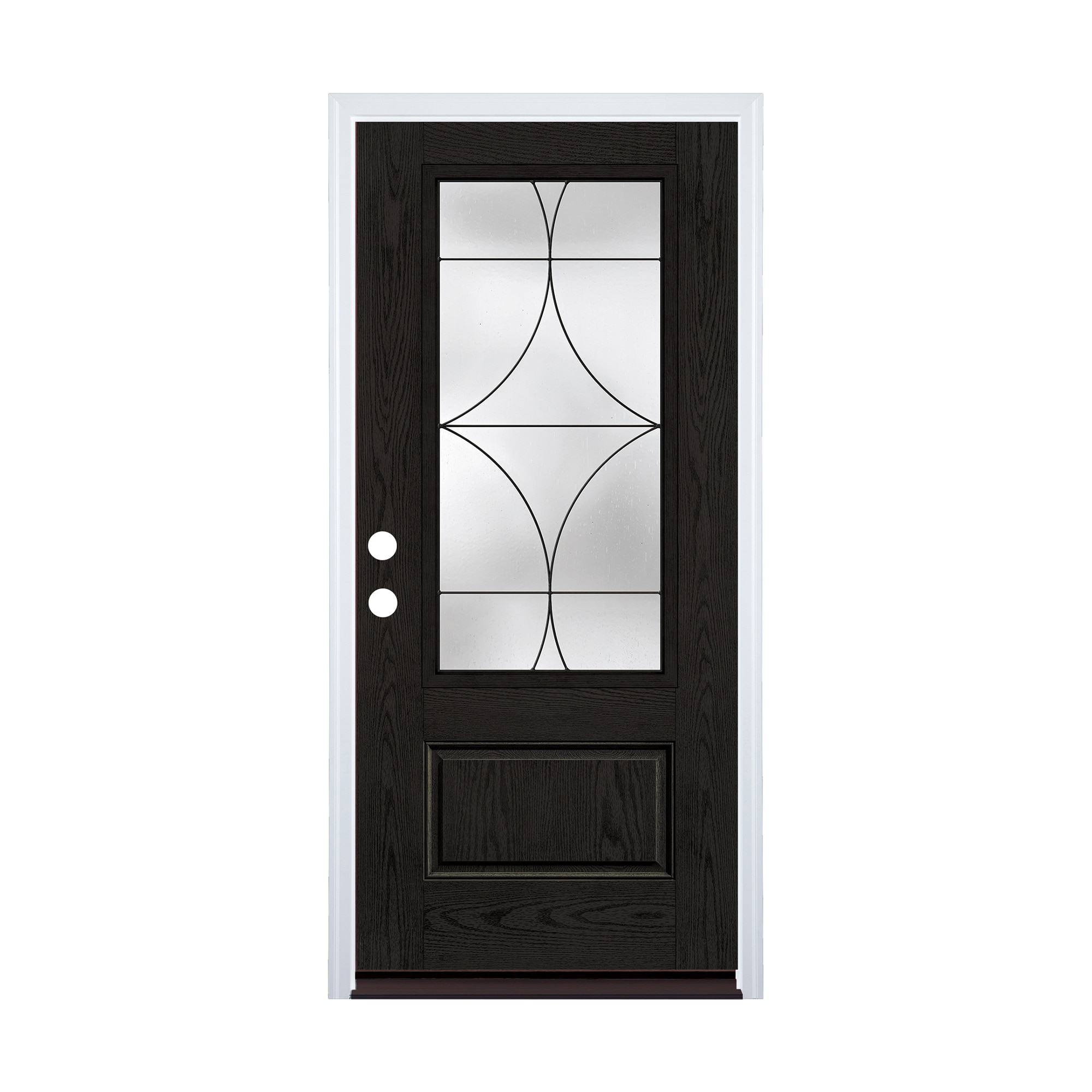 Therma-Tru Latitude 36-in x 80-in x 6-9/16-in Fiberglass Right-hand ...