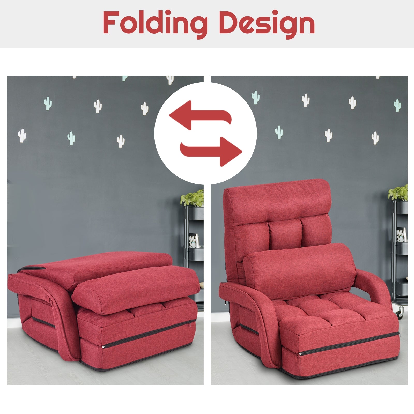 Boyel Living Comfortable Kids Strawberry Armrest Sofa Fun Children ...