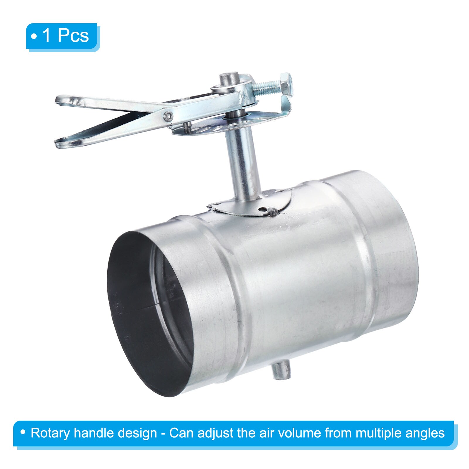 PATIKIL 4 Inch HVAC Duct Manual Volume Damper Metal Adjustment Airflow ...