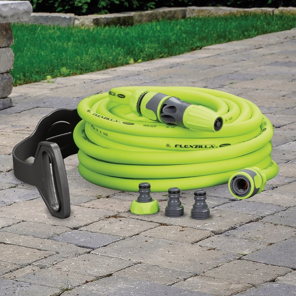 Flexzilla 50 ft Garden Hose Kit with Quick Connect Attachments ...