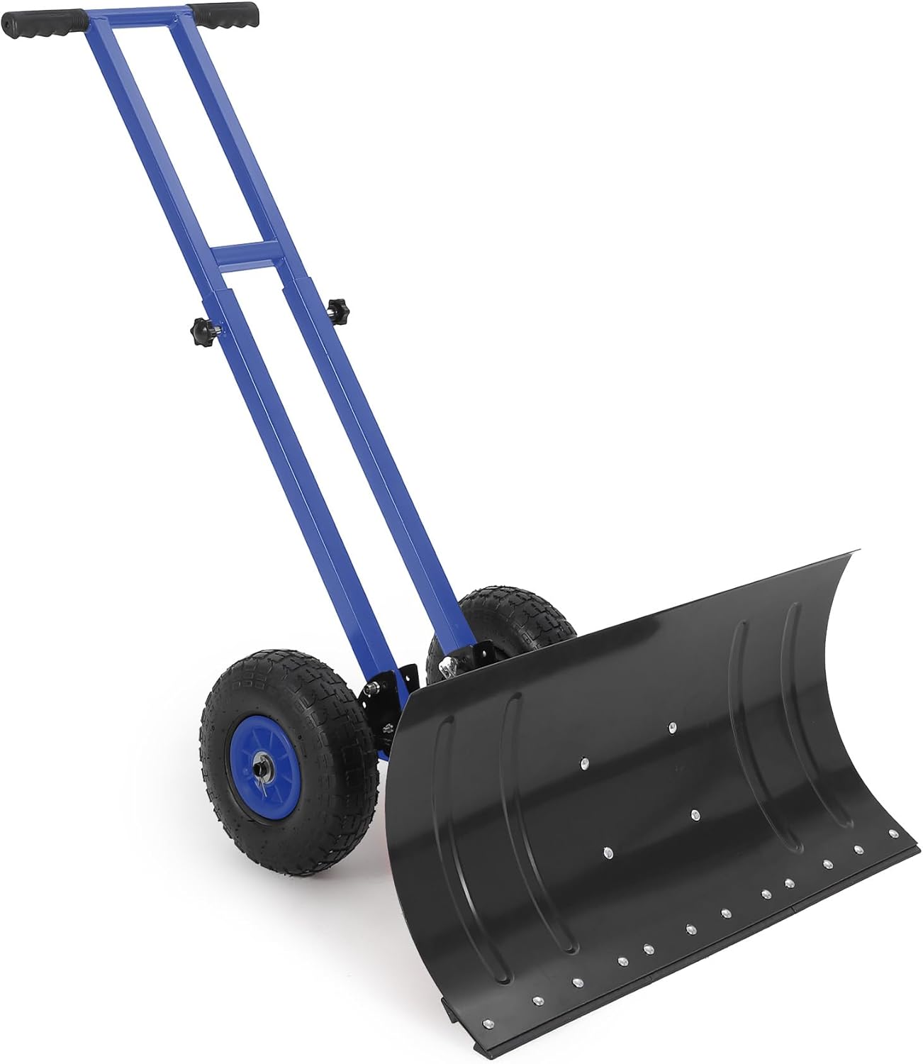 IdealHouse Snow Shovel with Wheels 29 in W x14 in H Heavy Duty Double ...