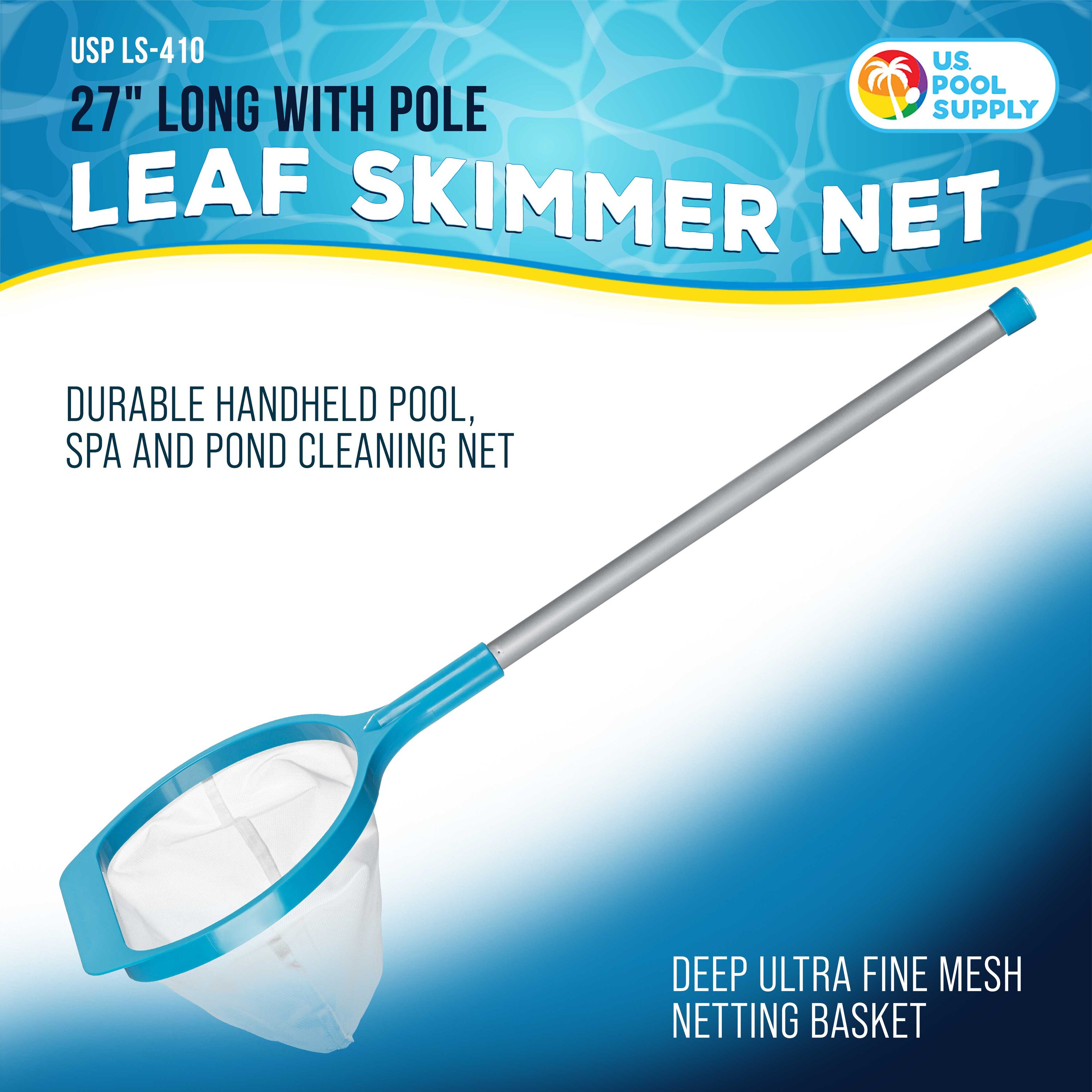 U.S. Pool Supply Spa - Hot Tub - Pool Hand Leaf Skimmer Net - 27 inch ...