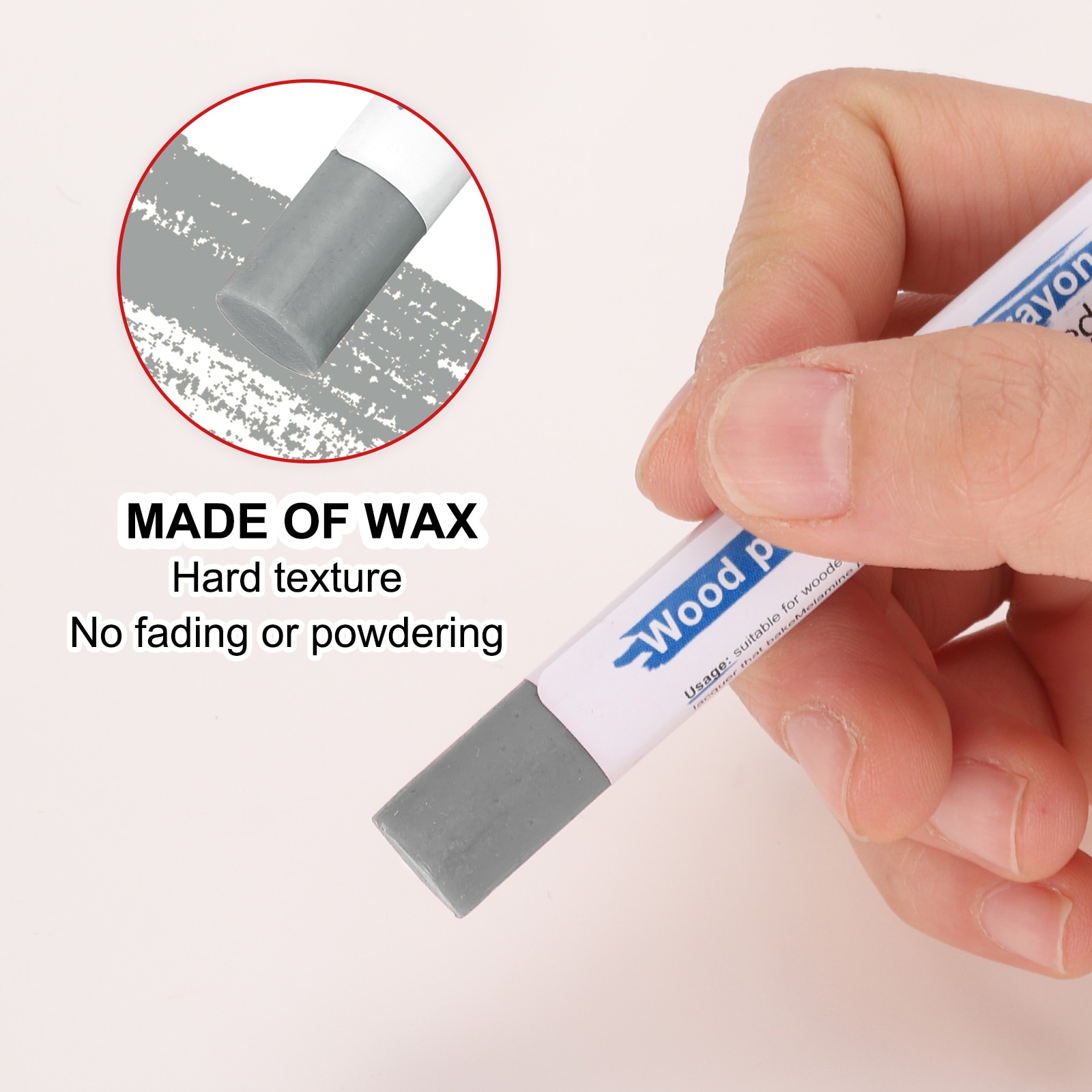 Harfington Wood Filler Sticks 6 Colors Wooden Wax Touch Up Furniture ...