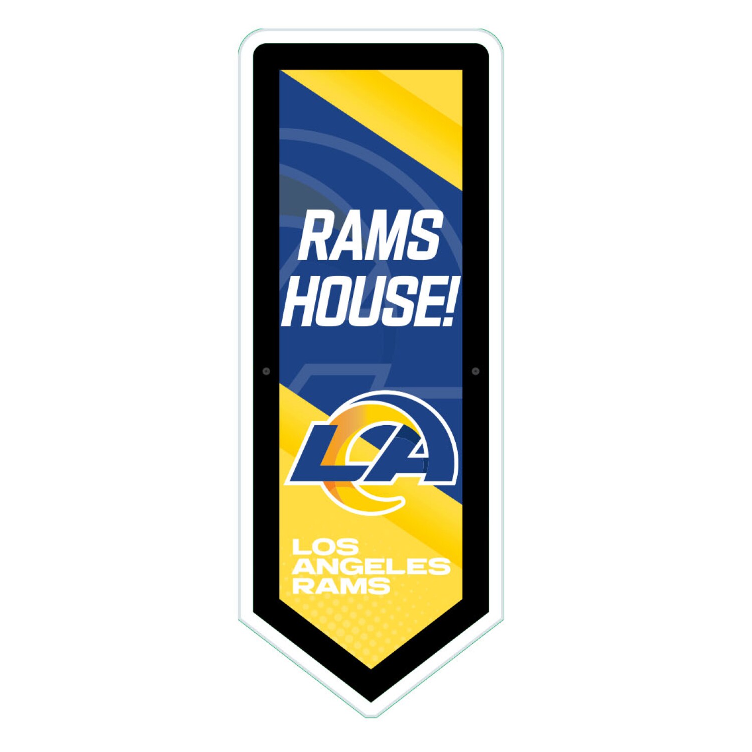 Evergreen Los Angeles Rams NFL Football Pennant Glazelite LED Decor ...