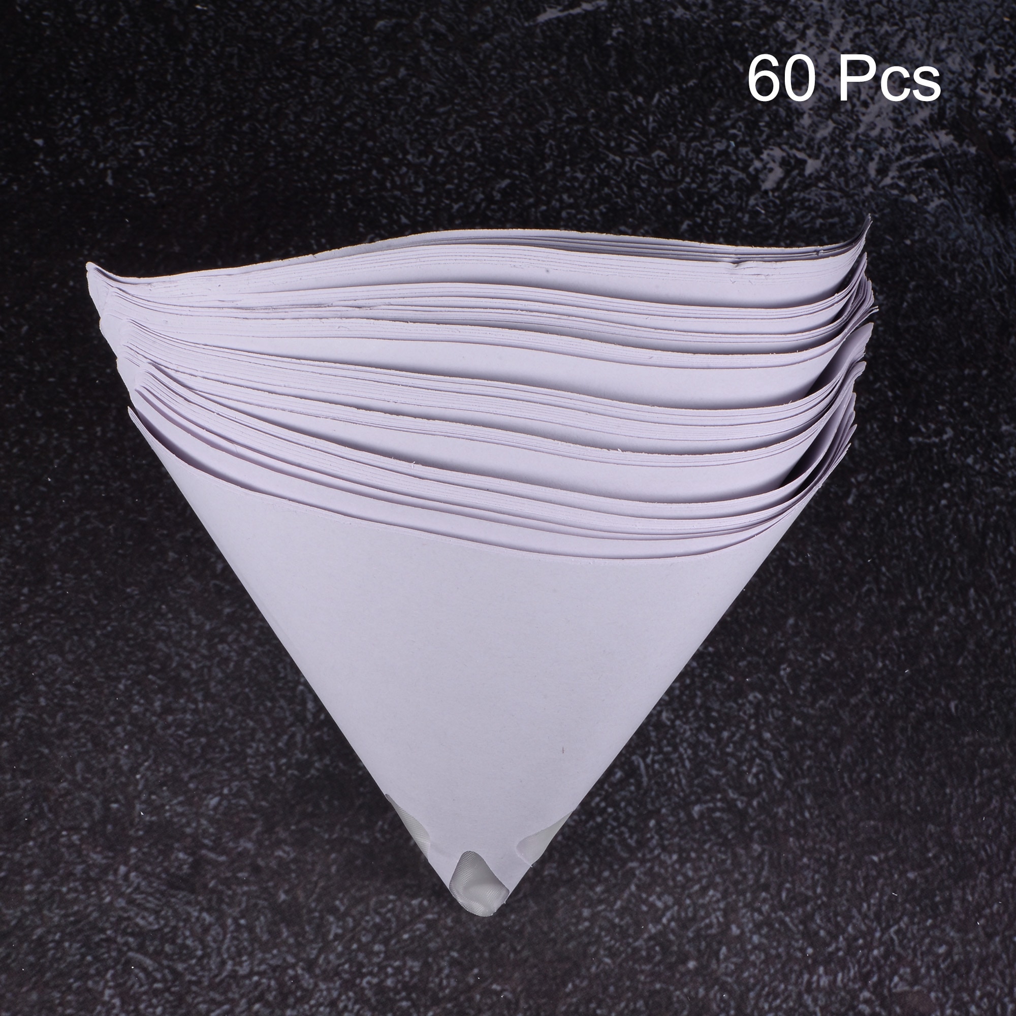 Unique Bargains 60pcs Paper Paint Strainer 150 Micron 190mmx100mm Cone ...