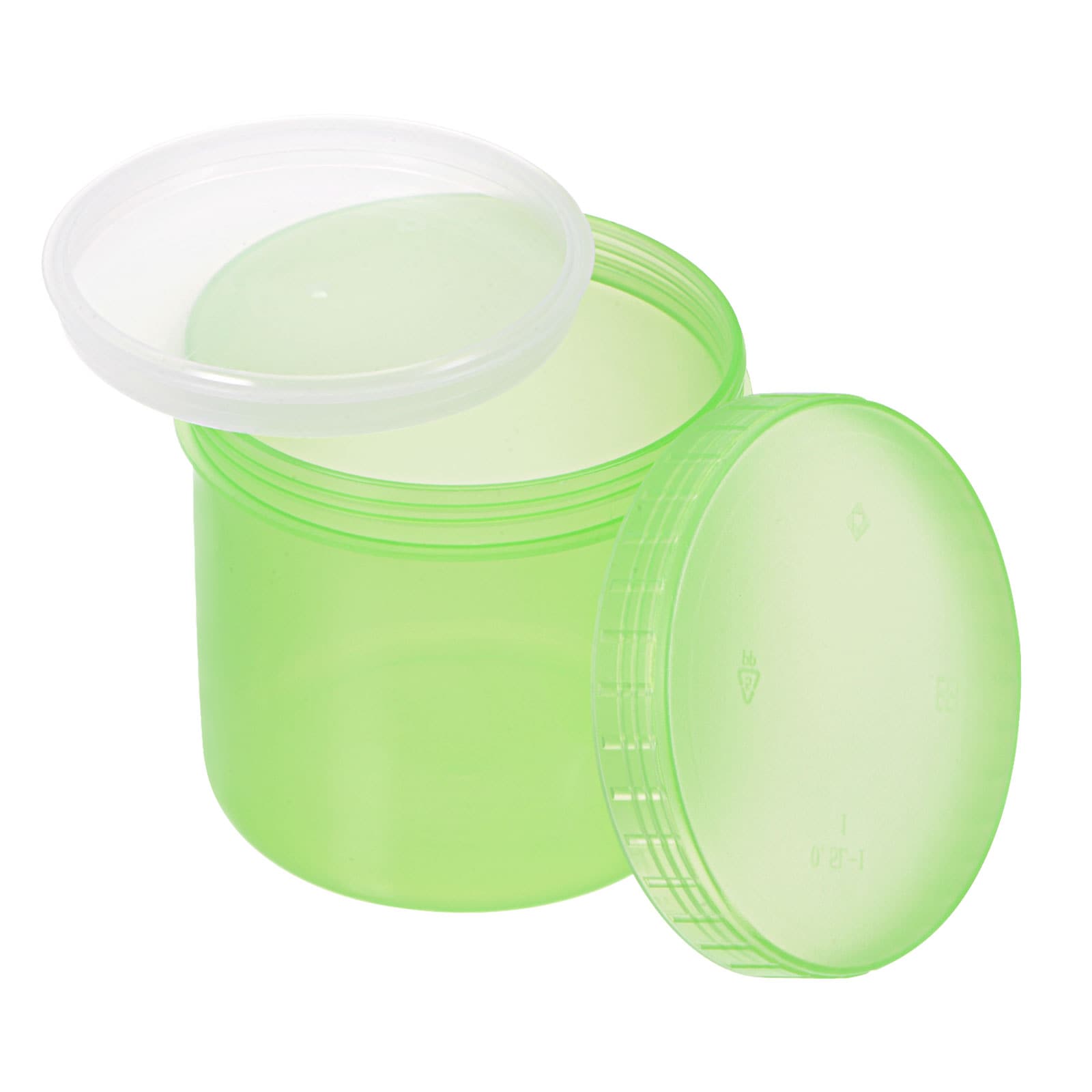 Unique Bargains Empty Plastic Paint Pail 0.13 -Gallon/500mL Seal ...