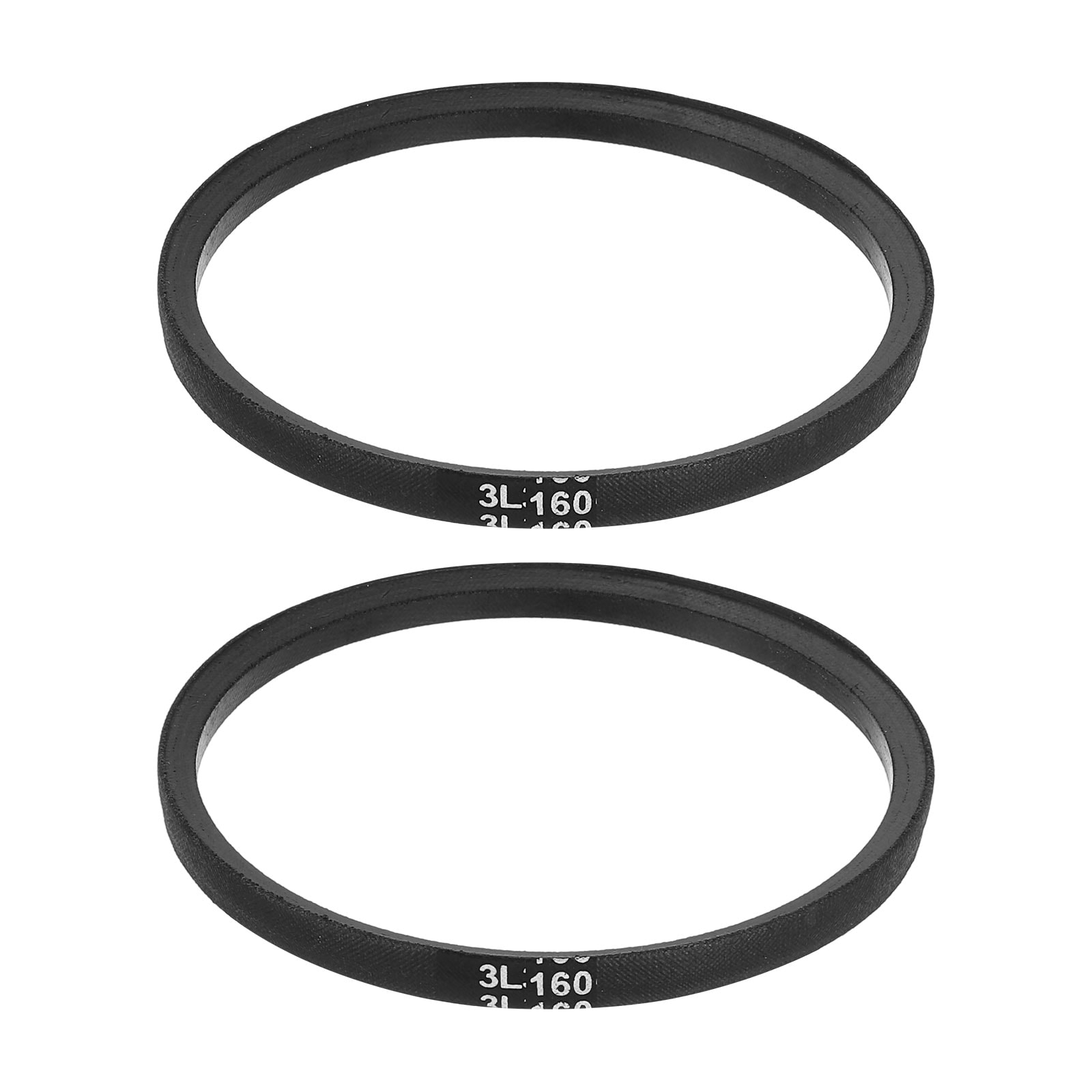 Unique Bargains 2pcs 3L160 Classic Wrapped Rubber V-Belt 16inch(406mm ...
