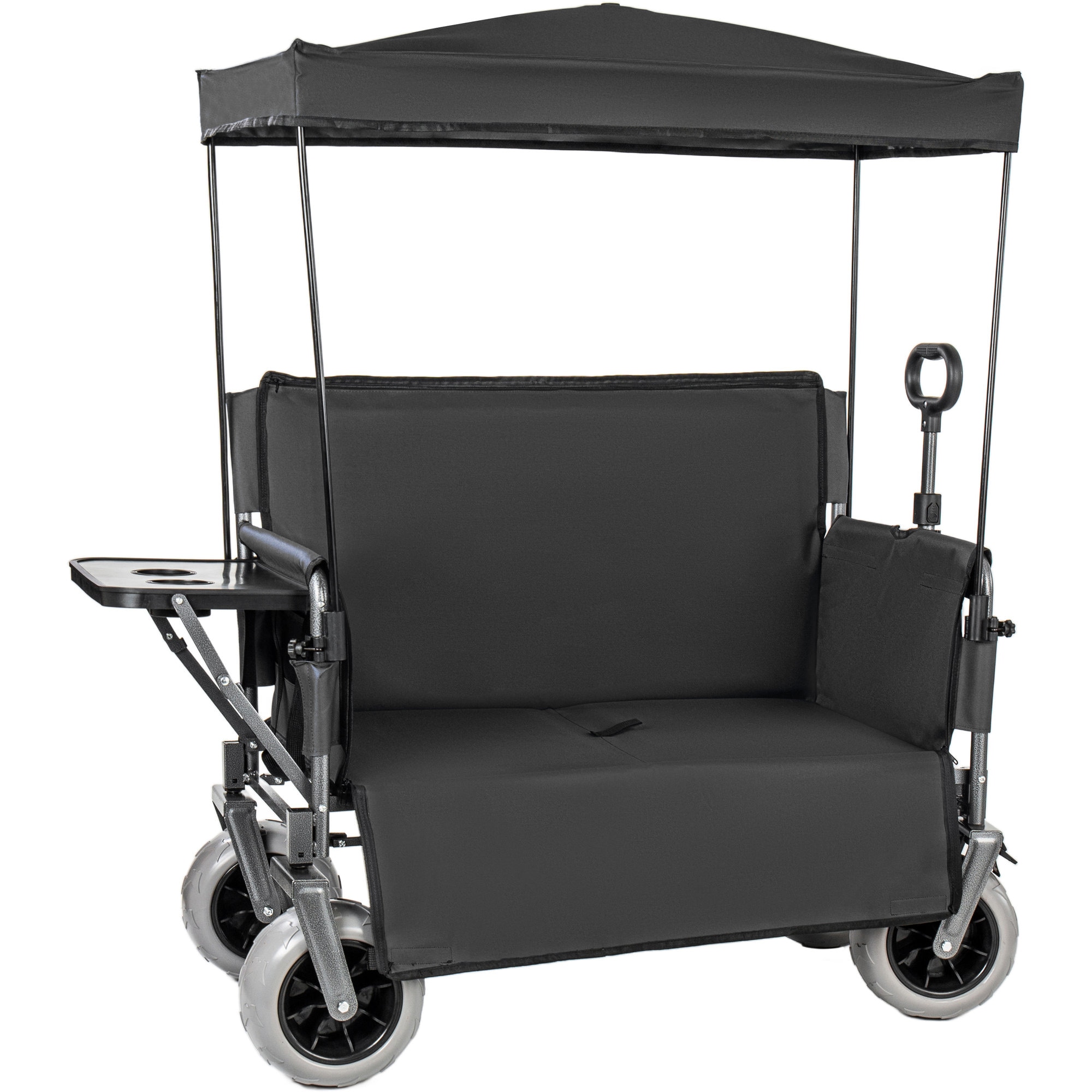 Afoxsos 3 in 1 Collapsible Wagon Convertible Folding Cart with Canopy ...