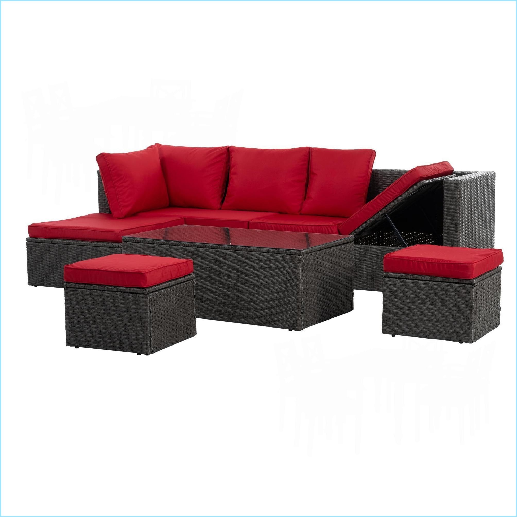 Watnature Patio Set 7 Piece Dark Gray PE Rattan Outdoor Furniture with ...