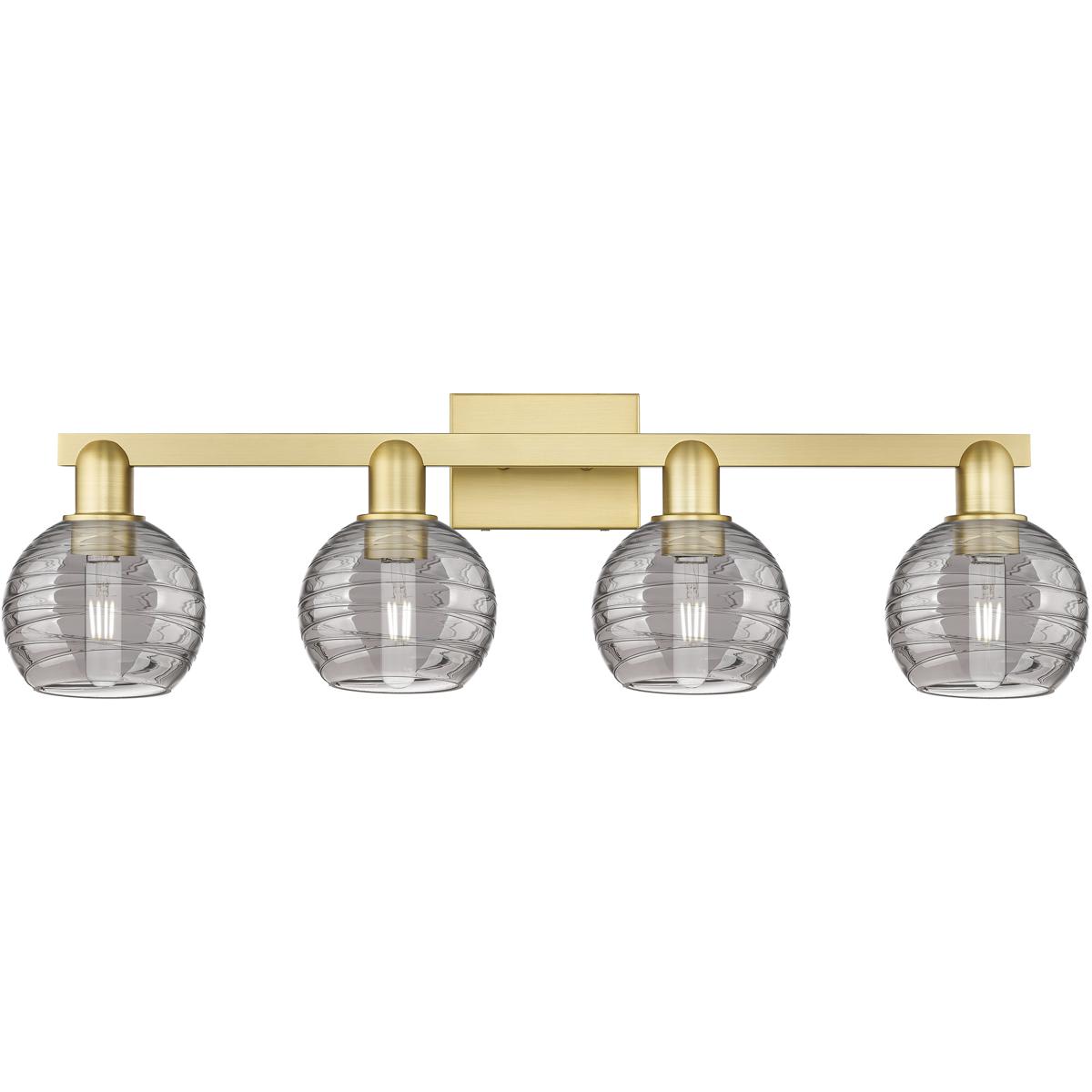 Innovations Lighting 716-4W-SG-G1213-6SM Athens Deco Swirl Bathroom ...