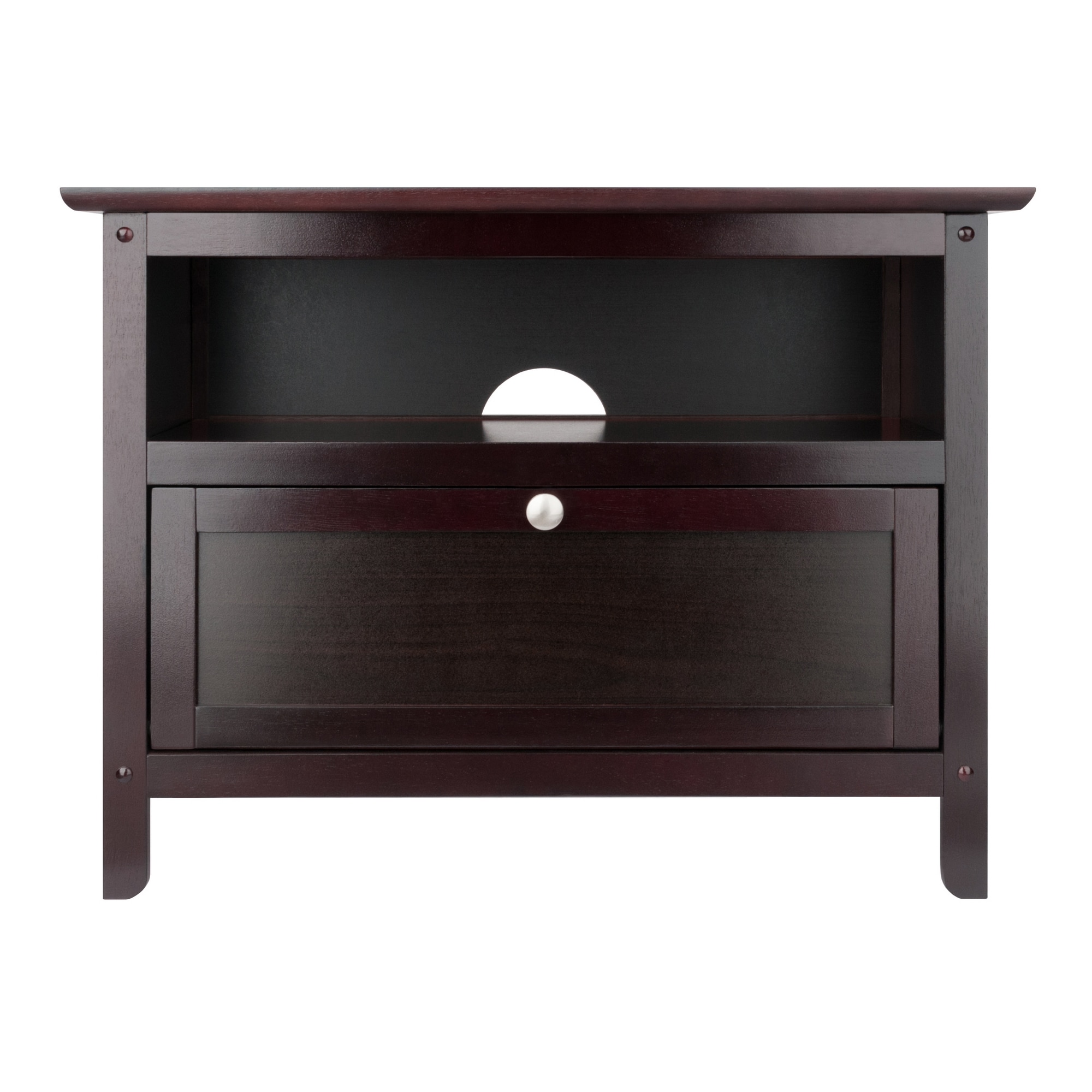 Winsome Wood Zara Transitional Espresso Tv Cabinet Accommodates TVs up to 32 in 92125 at Lowes