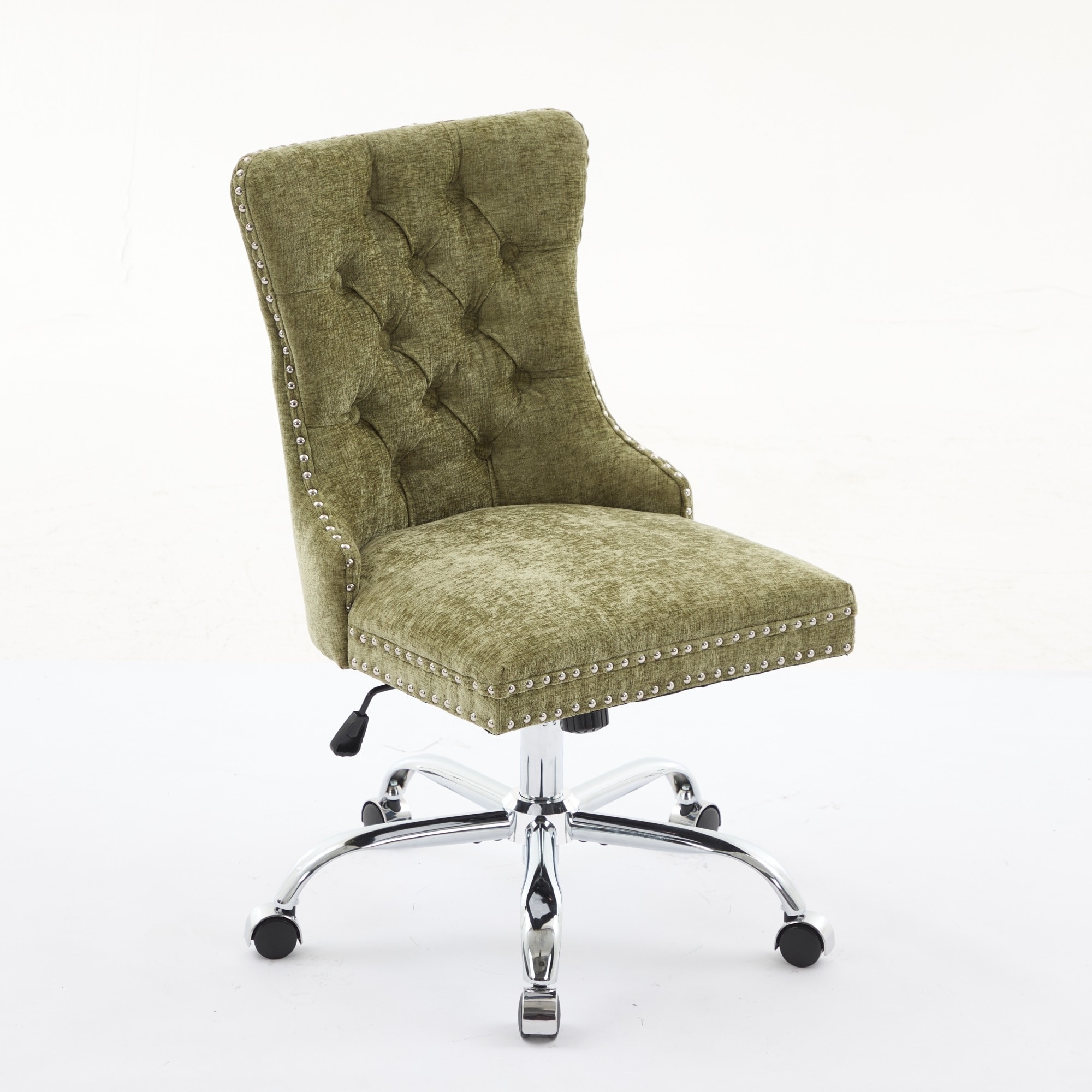 HyperDrop Cart Modern Chenille Tufted Button Home Office Chair with ...
