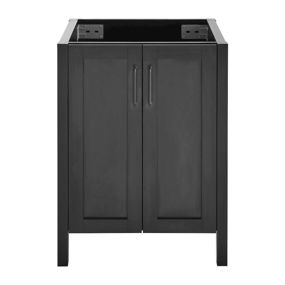 Swiss Madison Avallon 24 Bathroom Vanity in Matte Black Cabinet Only in ...