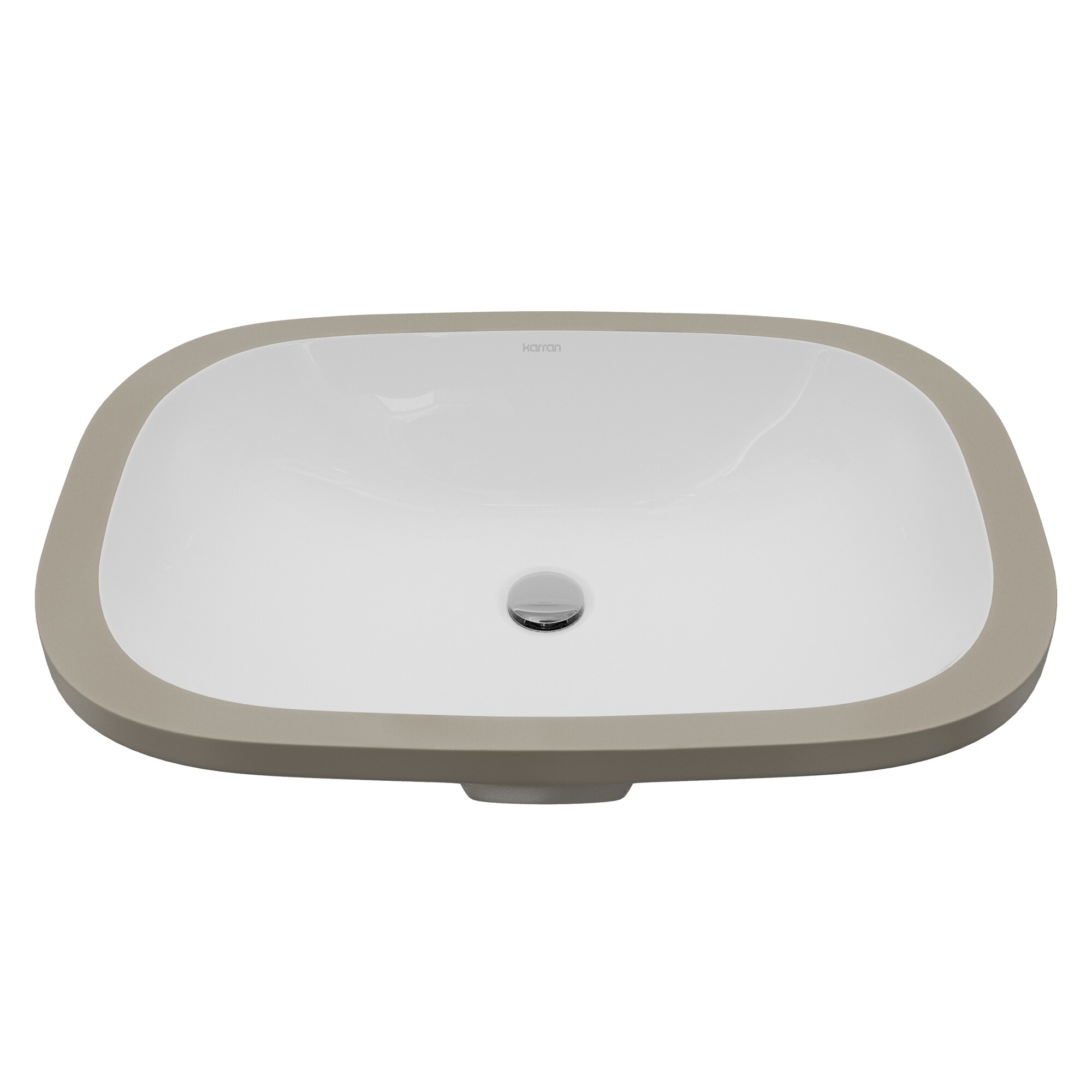 Karran Karran Valera 20 inch Oval Undermount Vitreous China Bathroom ...