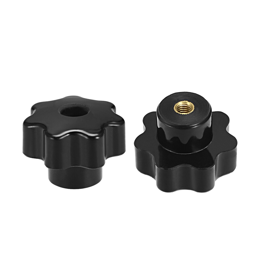 Unique Bargains 5pcs Star Knob Grip Handle M6 Diameter Brass Insert ...