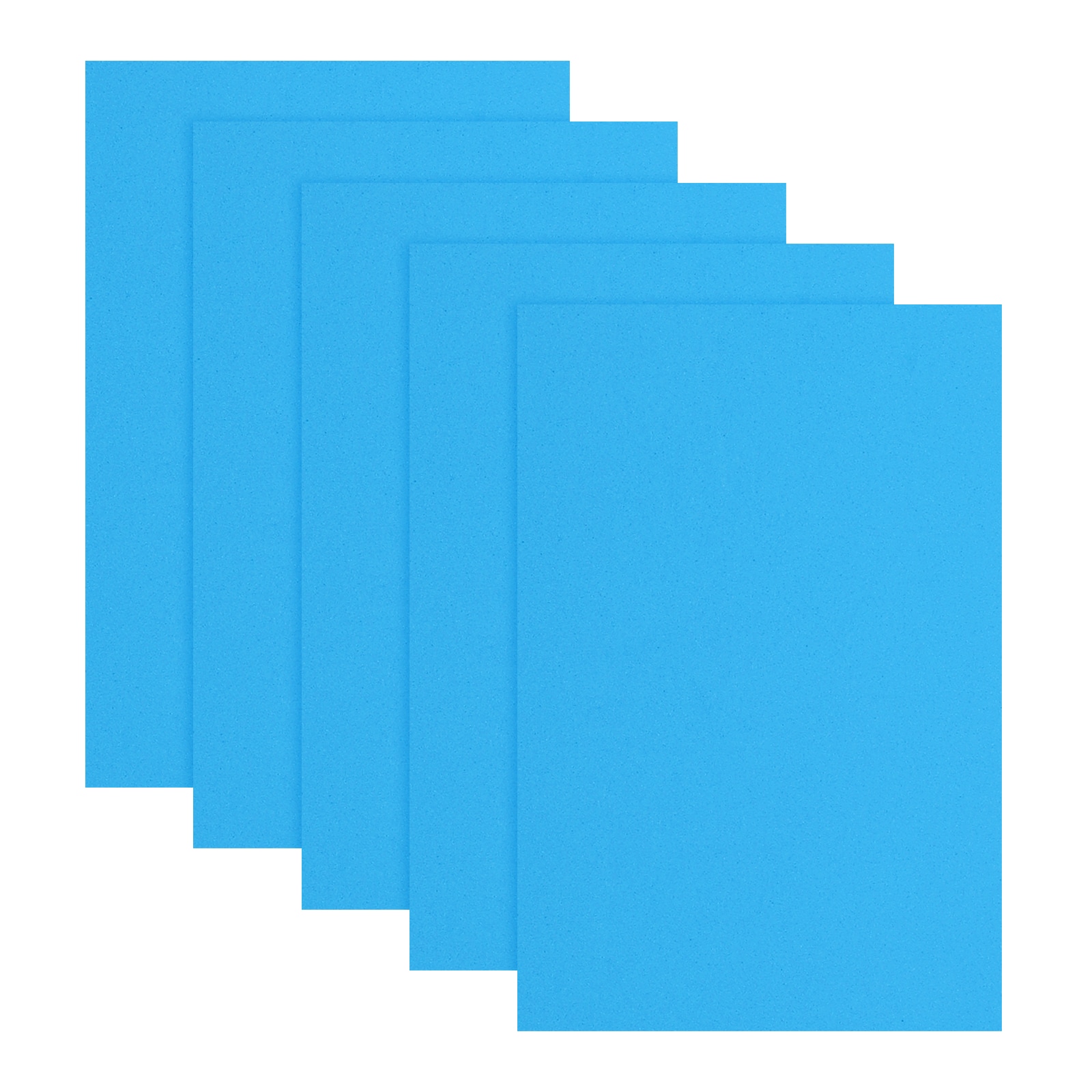 Unique Bargains 5pcs Blue EVA A4 Foam Sheets Crafts 12 x 8 Inch Foam ...
