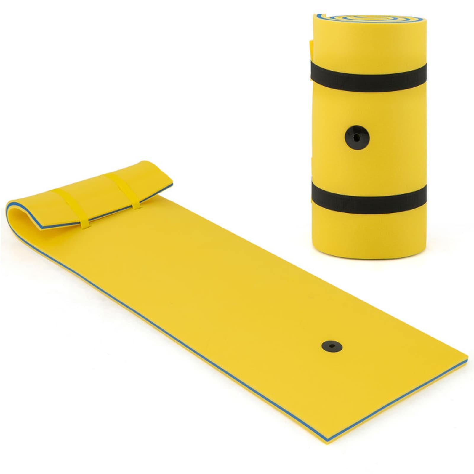 SUGIFT Tear-resistant Relaxing Foam Floating Pad for All Seasons-Yellow ...