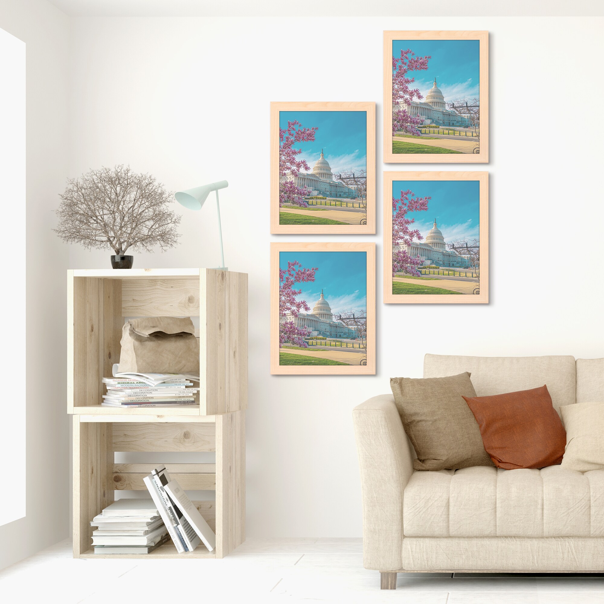 Unique Bargains Picture Frame for Tabletop Display and Wall Hanging ...