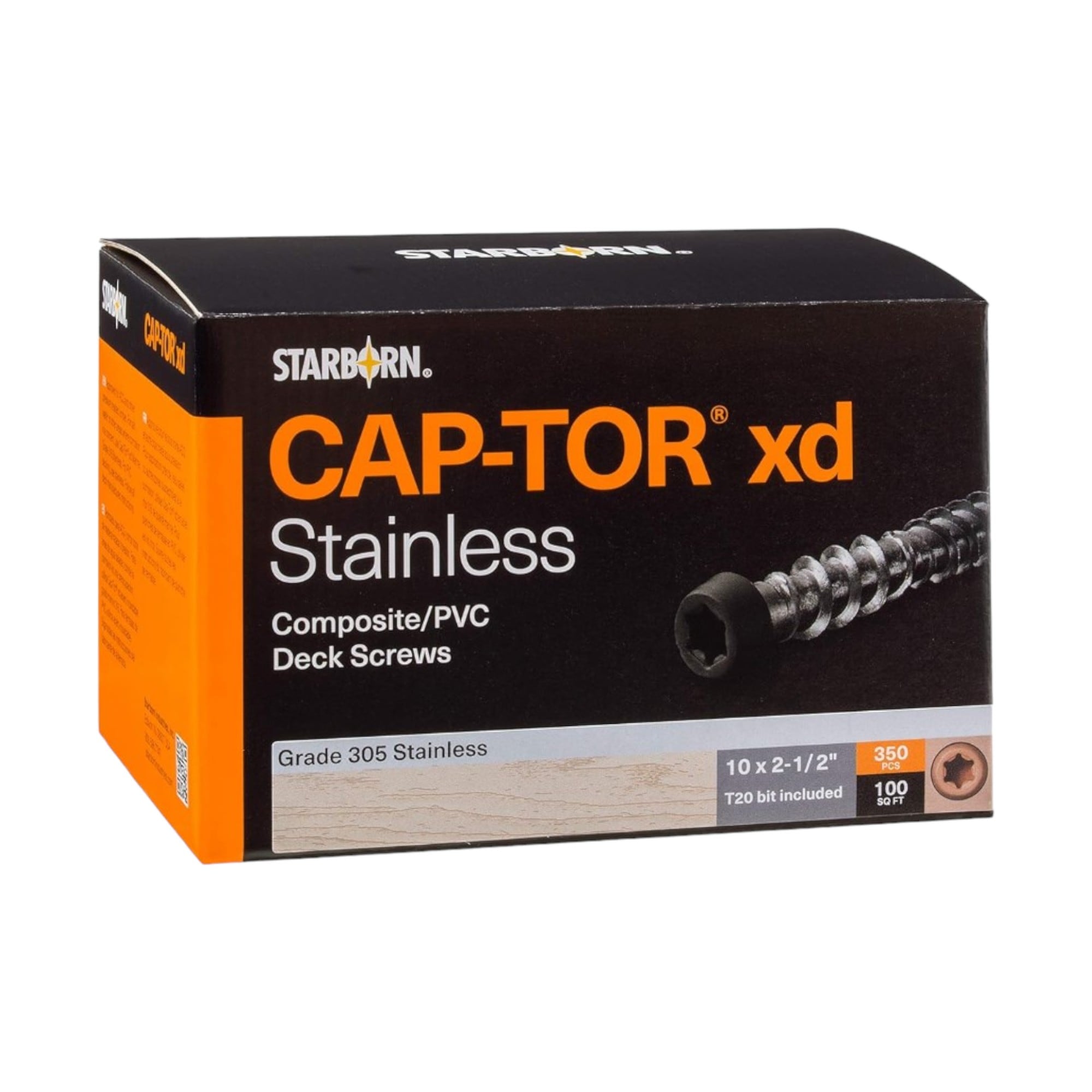 STARBORN Starborn Cap-Tor Xd 305Ss Gray 37 100Ct 10X2.5 in the Deck ...