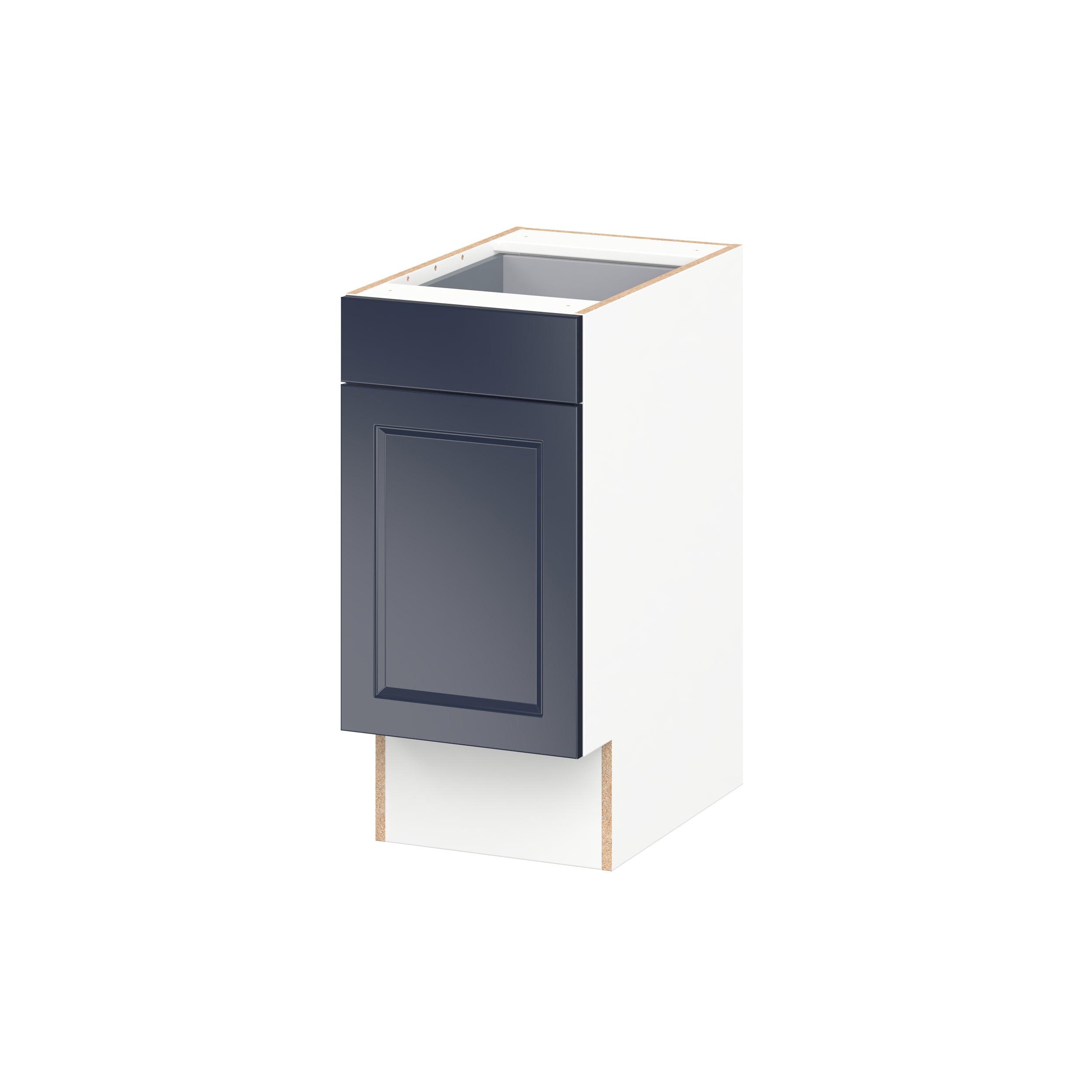 Hugo&Borg Lorette 15-in W x 34.5-in H x 24-in D Navy Blue 1-Drawer Base ...