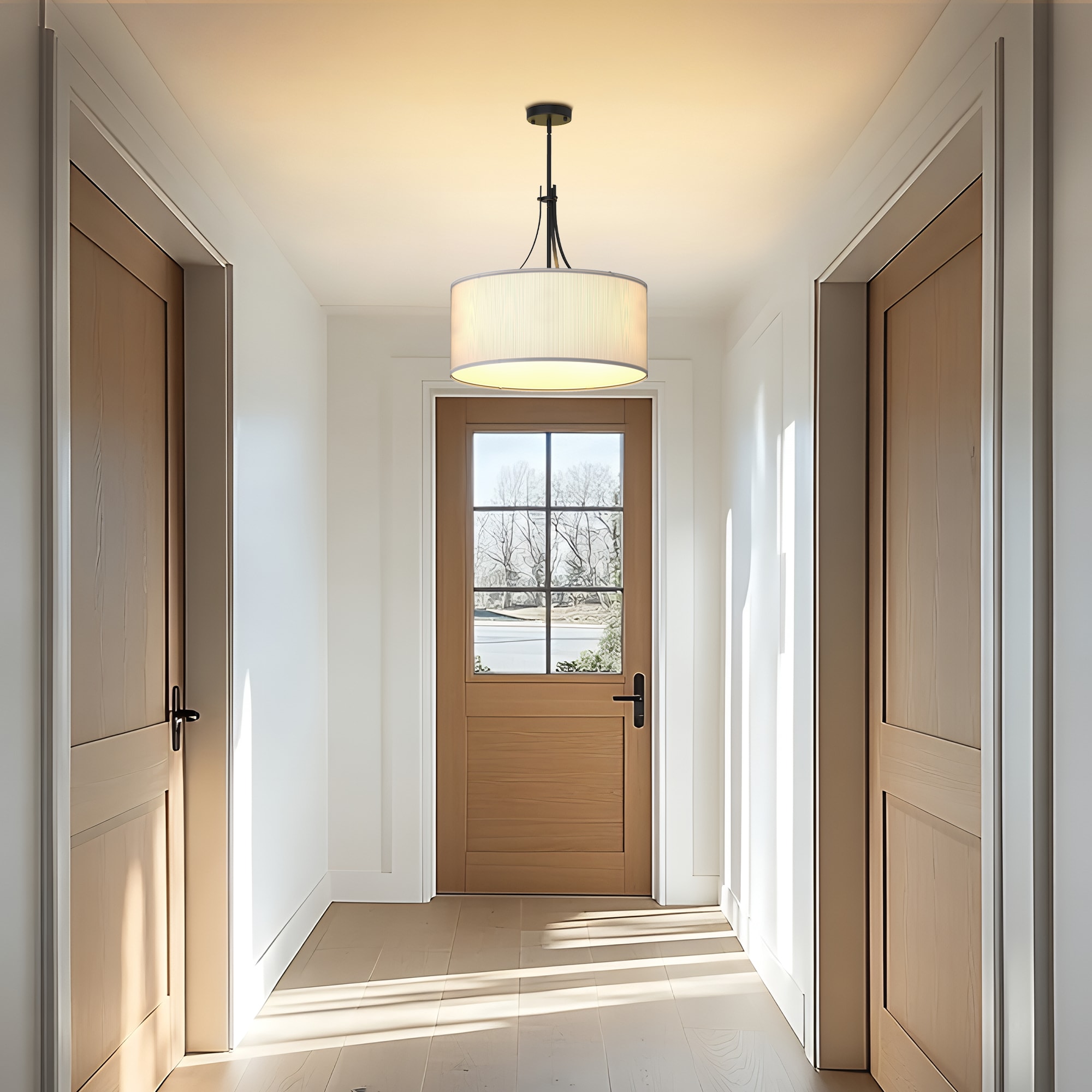 DORESshop 5 -Light Black Farmhouse Cylinder Medium Hanging Pendant ...