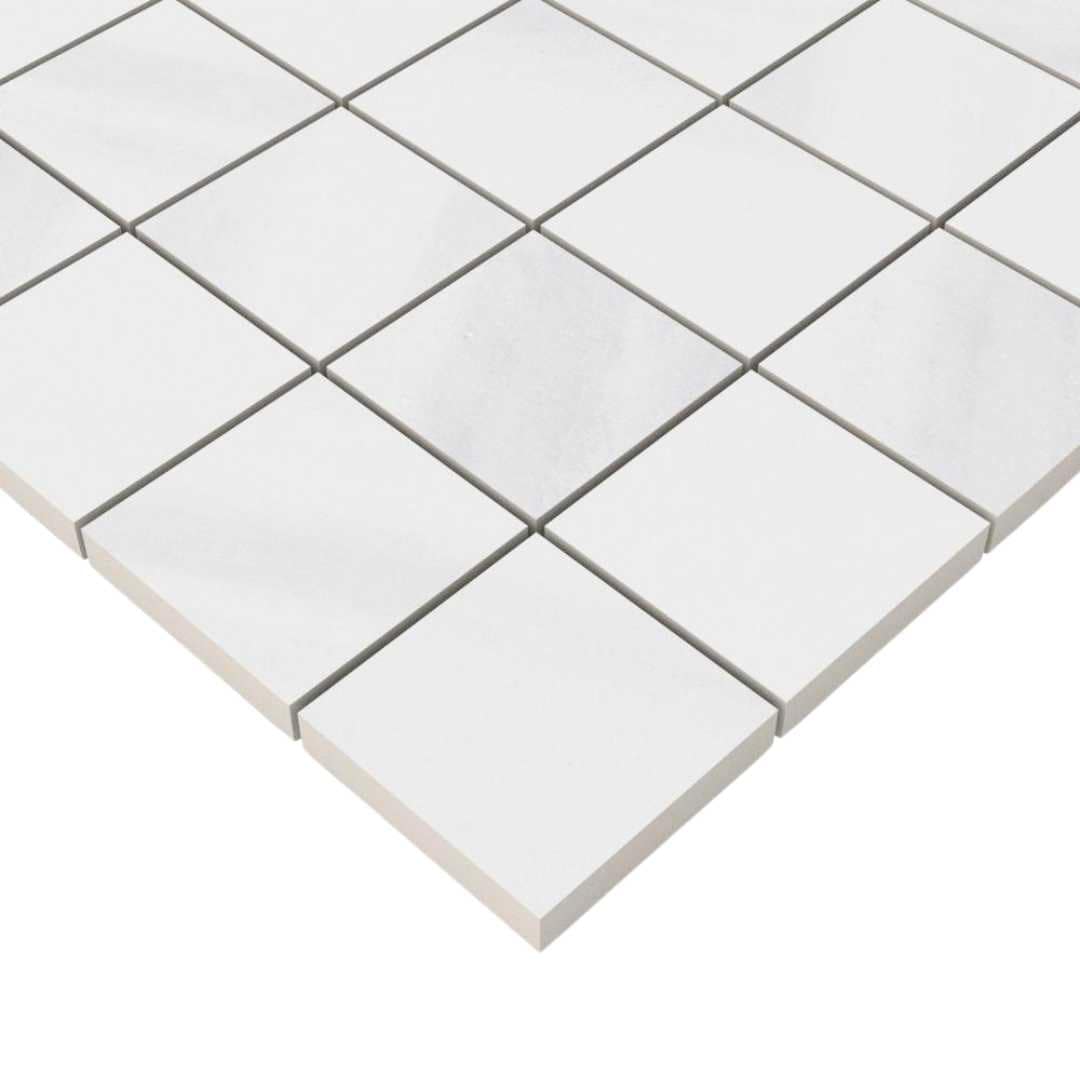 The Tile Life Sample - Piave Bianco 4-in x 4-in Matte Porcelain Marble ...