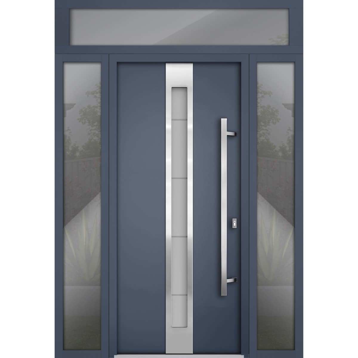 Vdom doors VDOMDOORS DEUX1717 Exterior Prehung Steel Door with Double ...