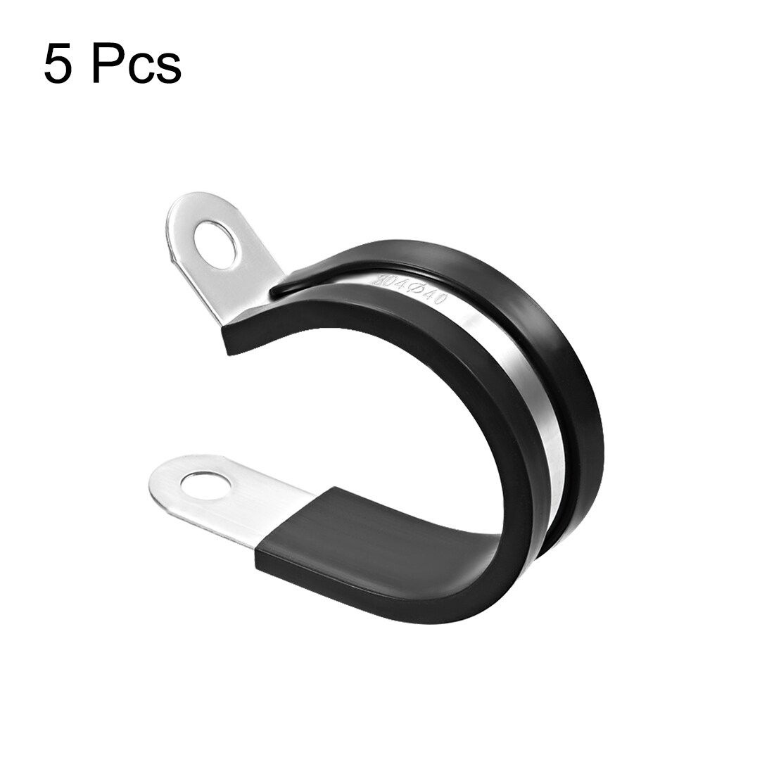 Unique Bargains 5pcs 1-9/16-Inch(40mm) Cable Clamp 304 Stainless Steel ...