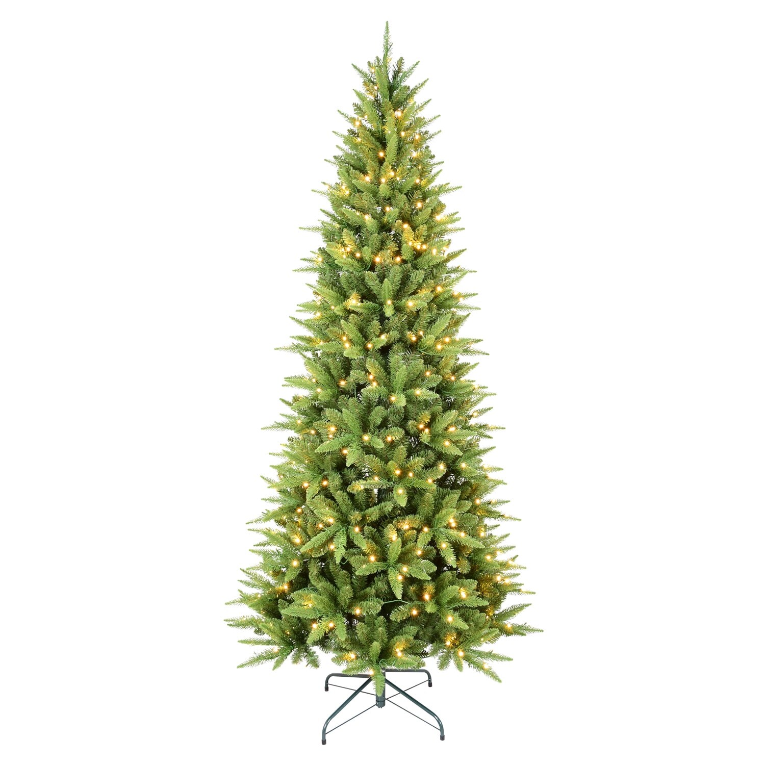 REIBII 6FT Pre-Lit Artificial Christmas Tree with 300 Warm White LEDs ...