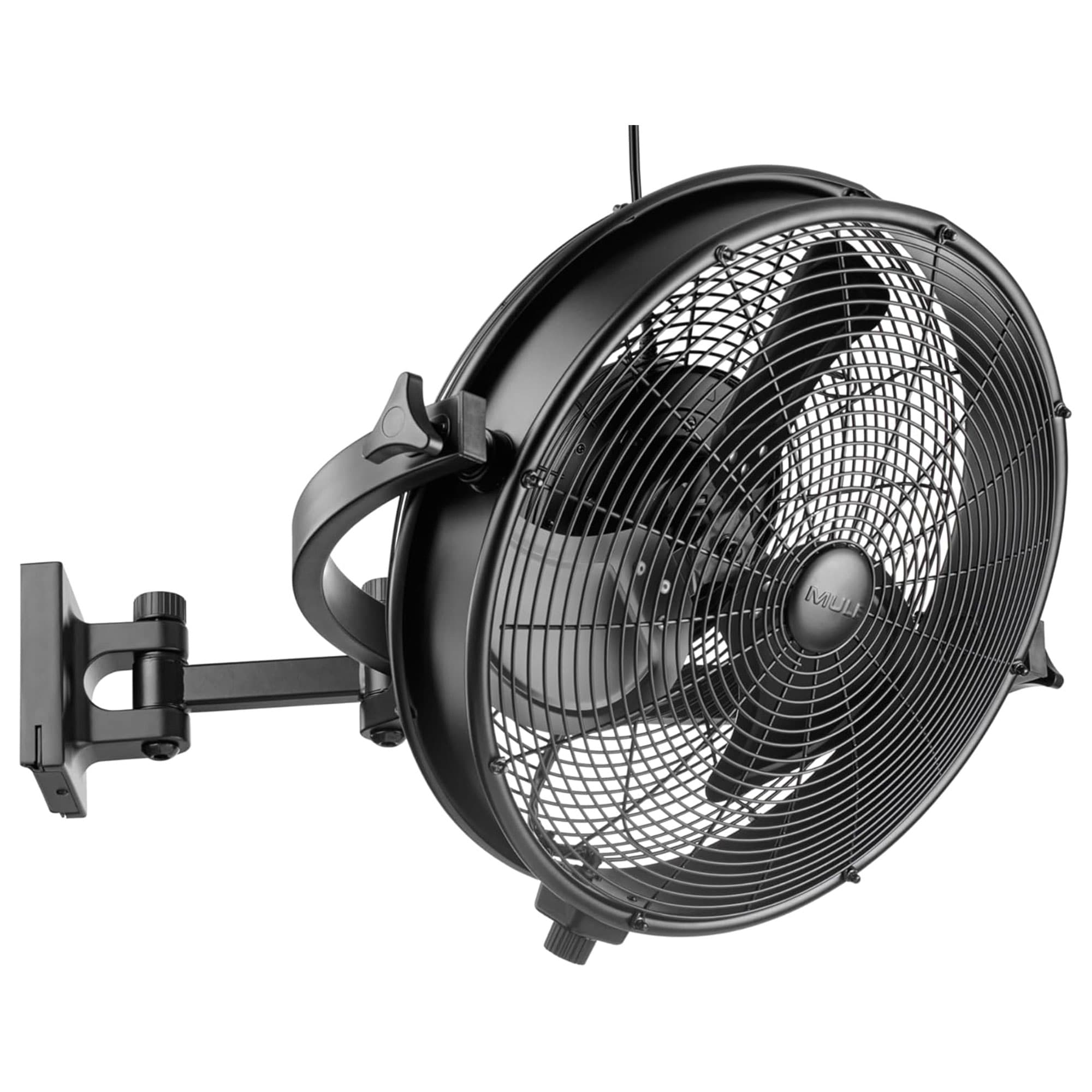 MULE Outdoor 18 Inches Fan Omni-Reach Extended Wall Mount 300-Degree ...