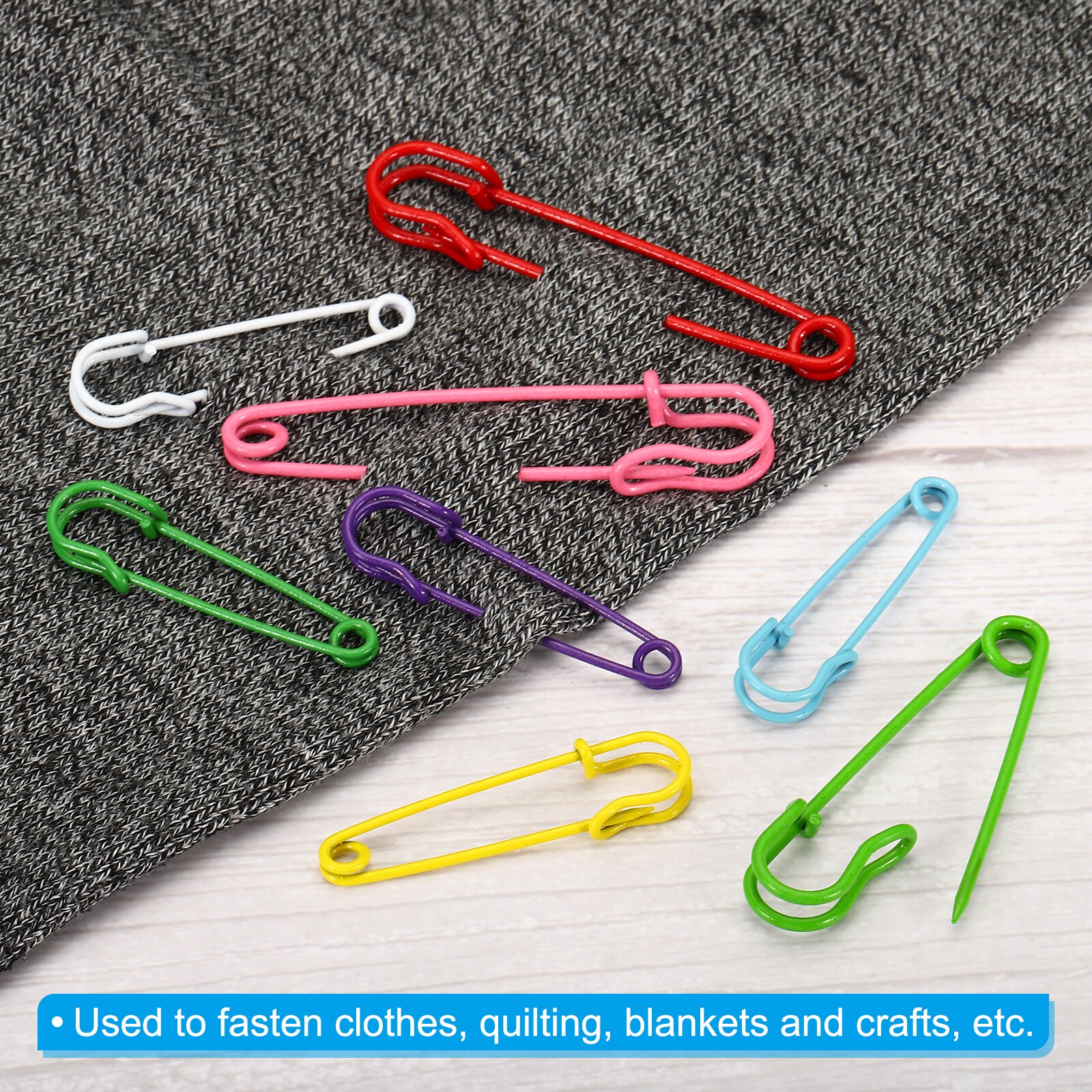 Unique Bargains Safety Pins 1.97 Inch Large Metal Sewing Pins for ...