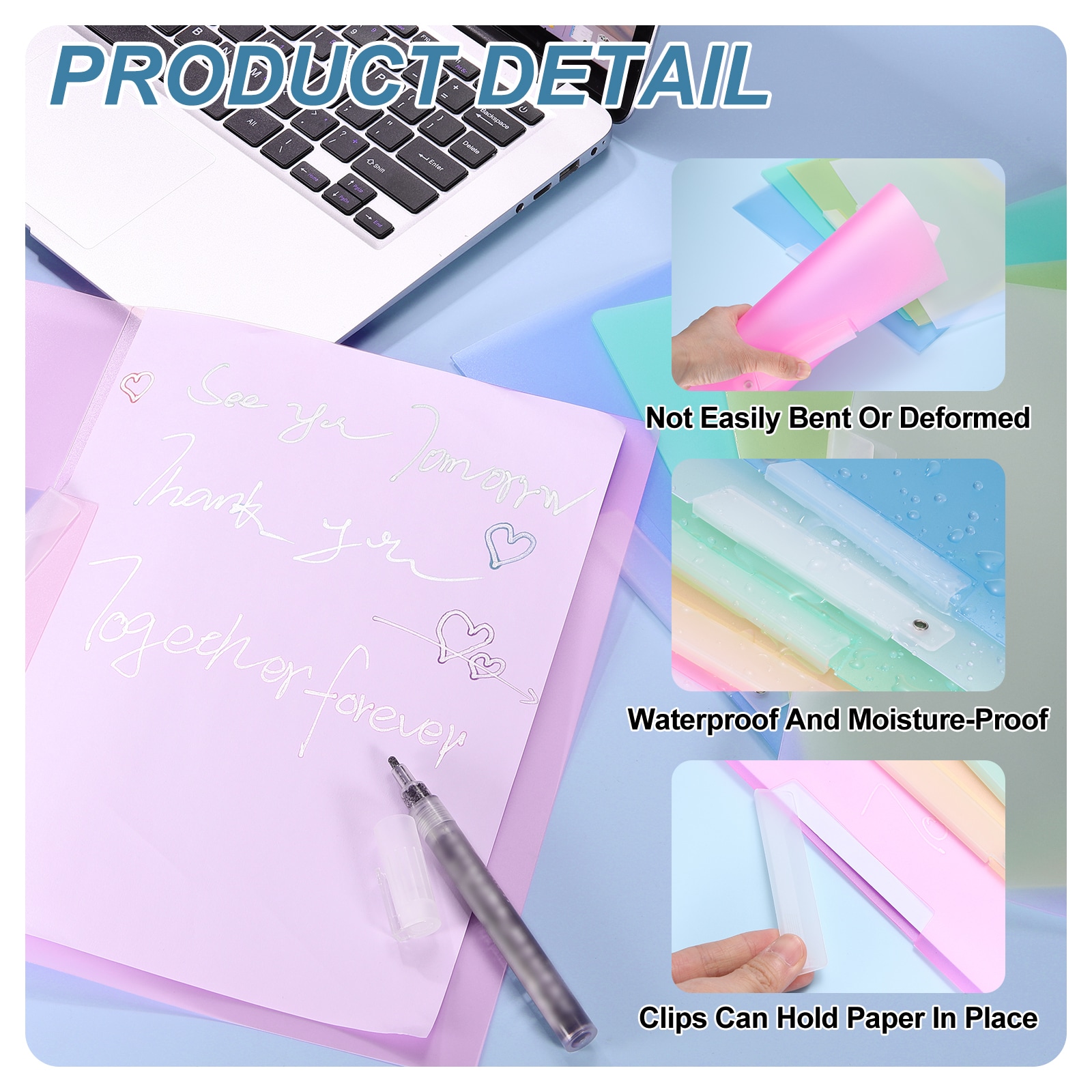 PATIKIL 5pcs Clear Report Covers with Swing Clip 11.8 Inchx9 Inch Front ...