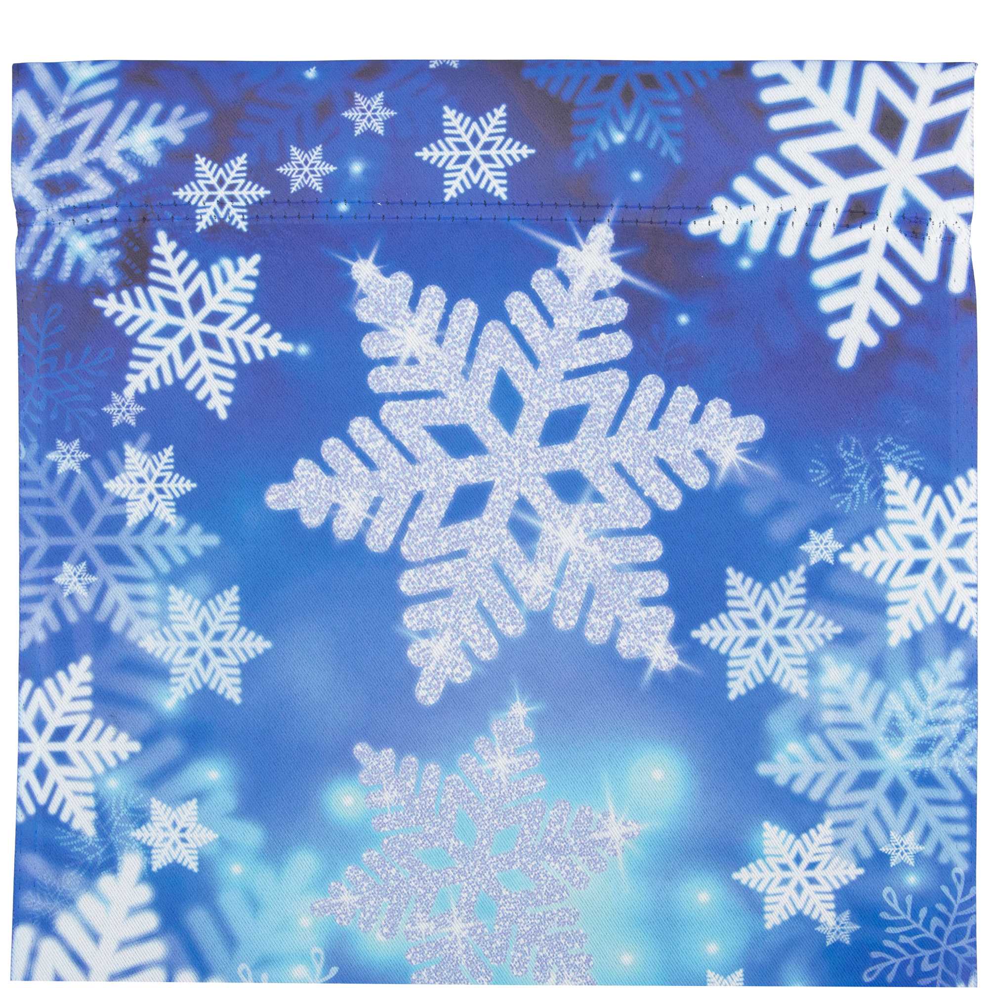 Northlight Blue and White Snowflakes Merry Christmas Outdoor Garden ...