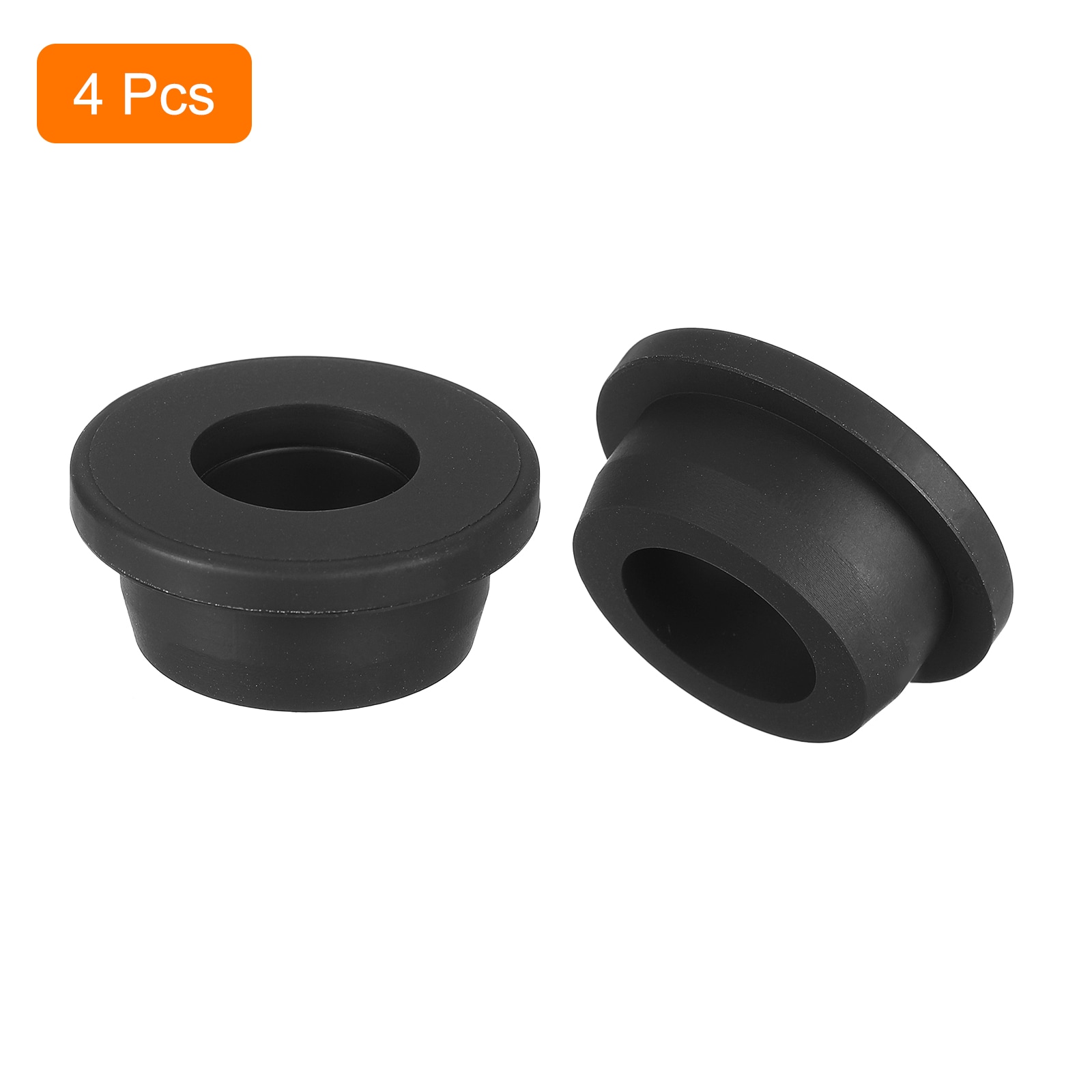 Unique Bargains 4pcs 5/8-Inch ID 1-Inch Drill Hole Rubber Grommets Top ...