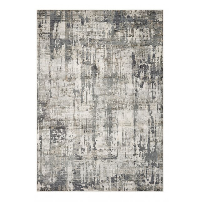 HomeRoots 3 X 5 Grey Indoor Abstract Area Rug at Lowes.com HomeRoots 3 X 5 Grey Indoor Abstract Area Rug at Lowes.com