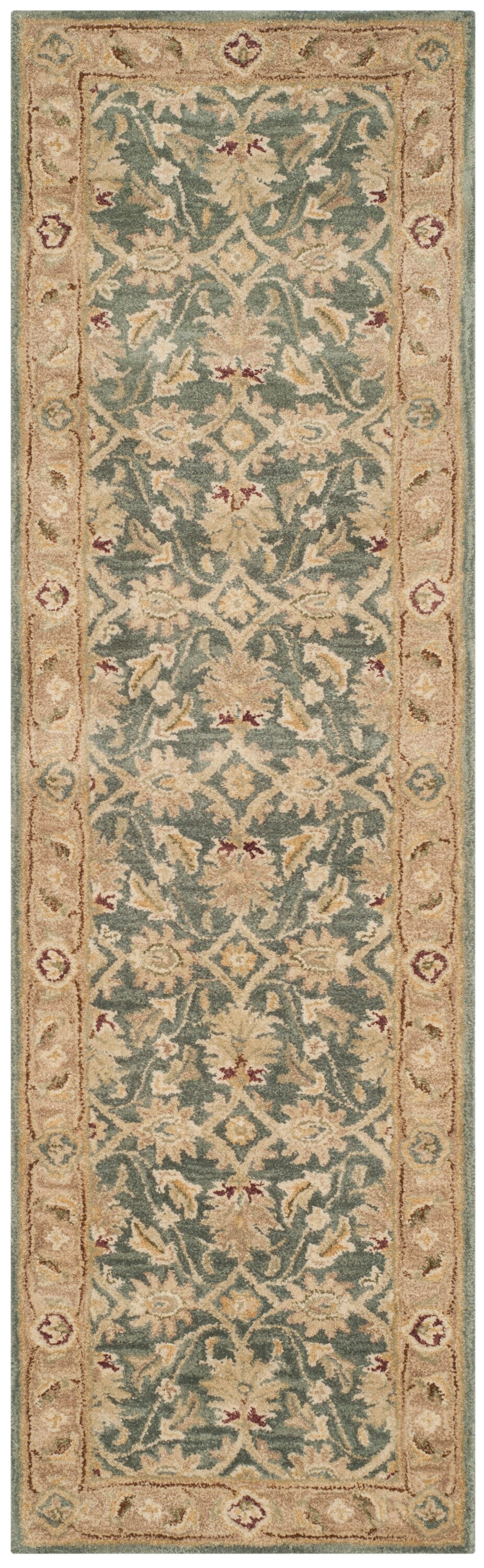 Safavieh Antiquity 849 Teal Blue/Taupe Traditional 2ft-3in x 10ft ...