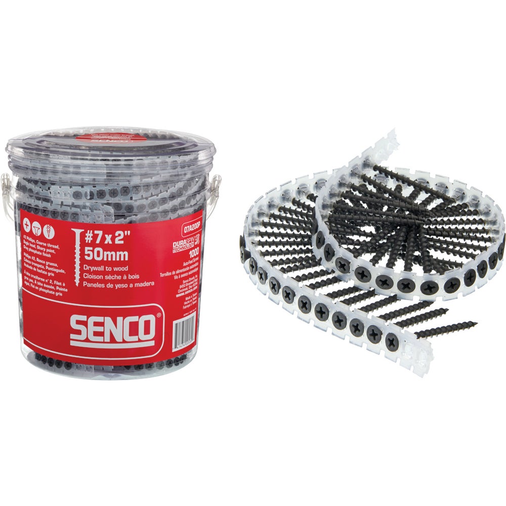SENCO DuraSpin No. 7 Sizes X 2 in. L Phillips Coarse Collated Drywall ...