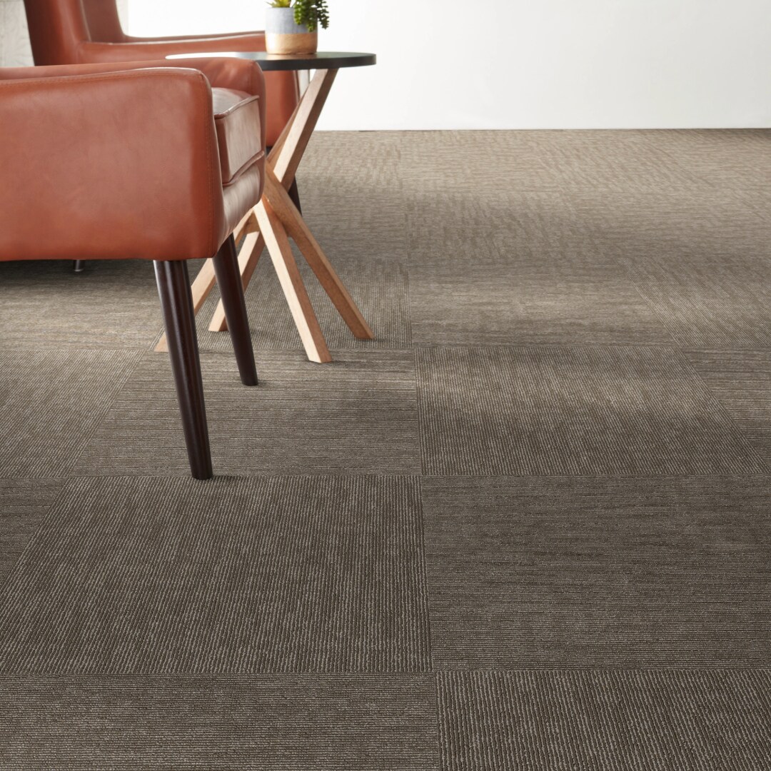 Shaw Solace 24-in x 24-in Sullivan Brown Commercial Adhesive Indoor ...