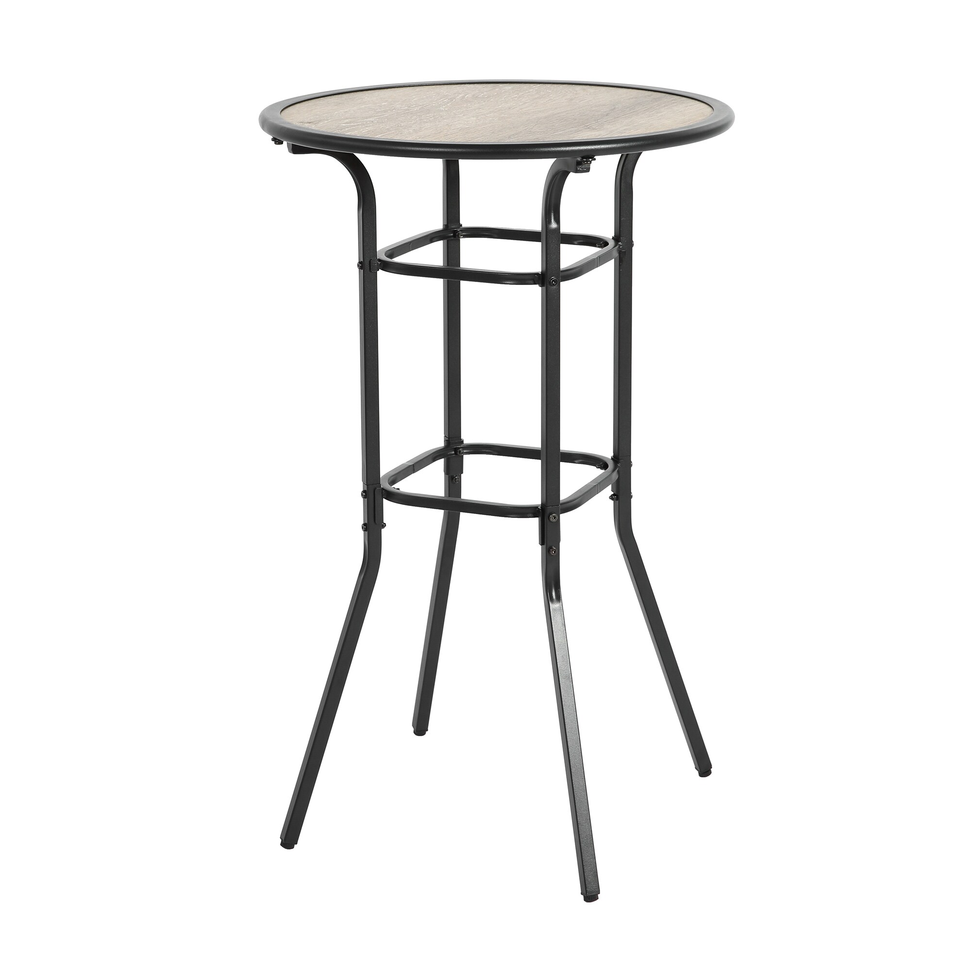 Bybafun Set of 2 Woven Black Steel Frame Spring motion Bar Stool Chair ...