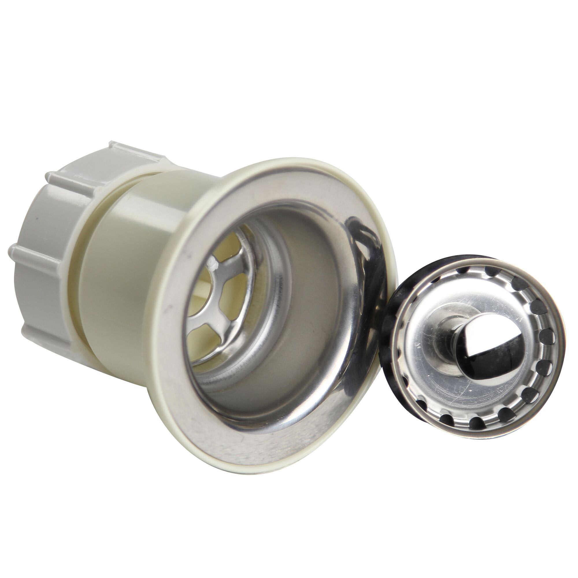 Nantucket Sinks NS-403SS Junior Duo Stainless Steel Bar Sink Drain in ...