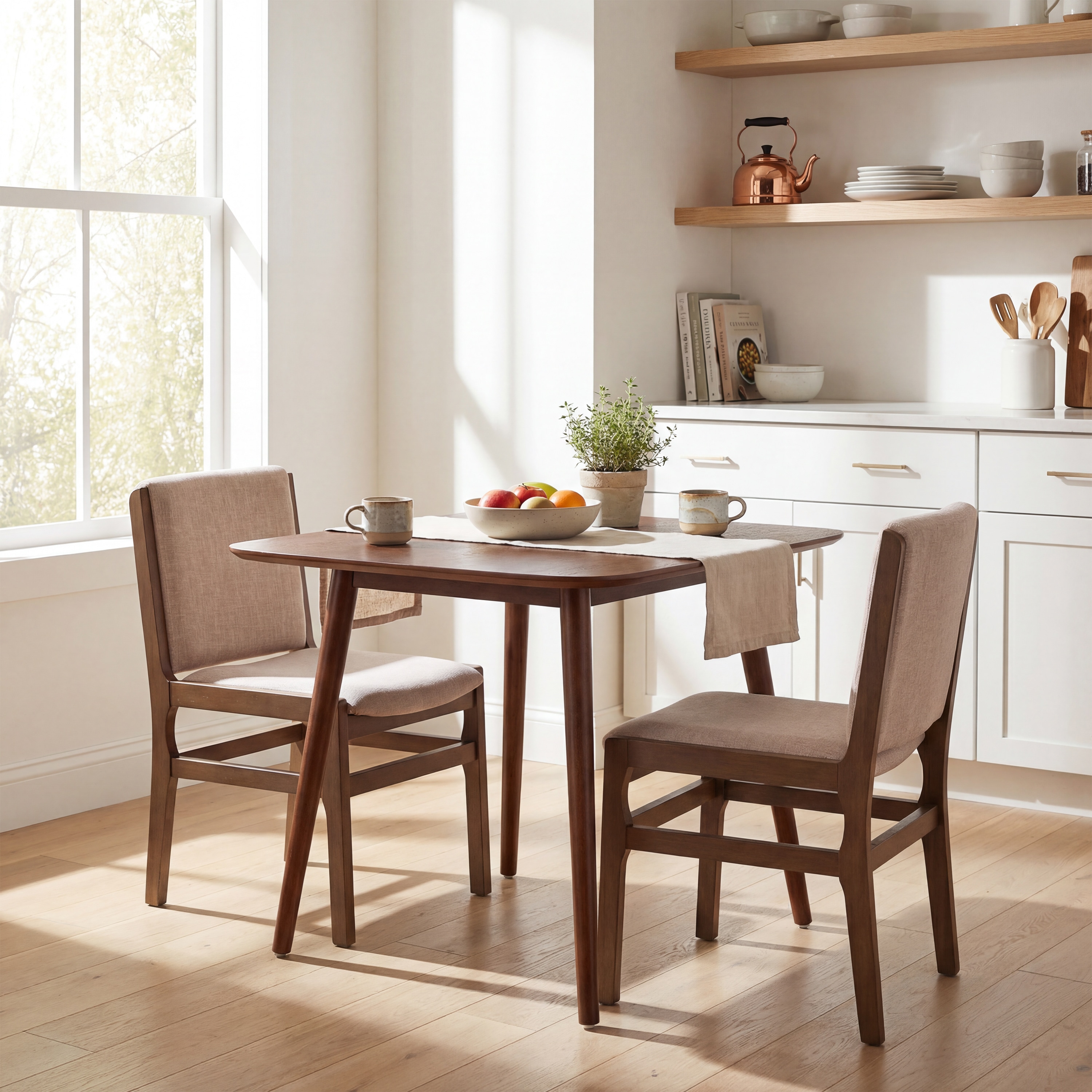 Christopher Knight Home Mid-Century Modern 3-Piece Dining Set with ...